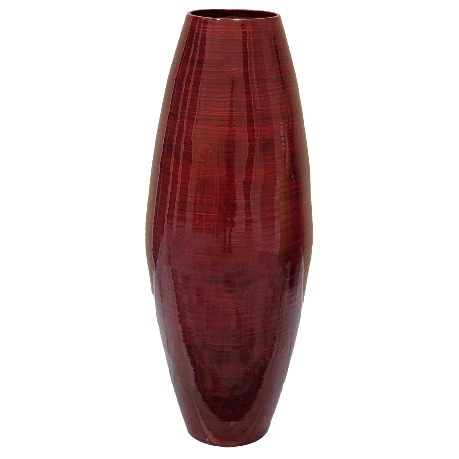Uniquewise Red Wood Modern Vase in the Decorative Accessories ...