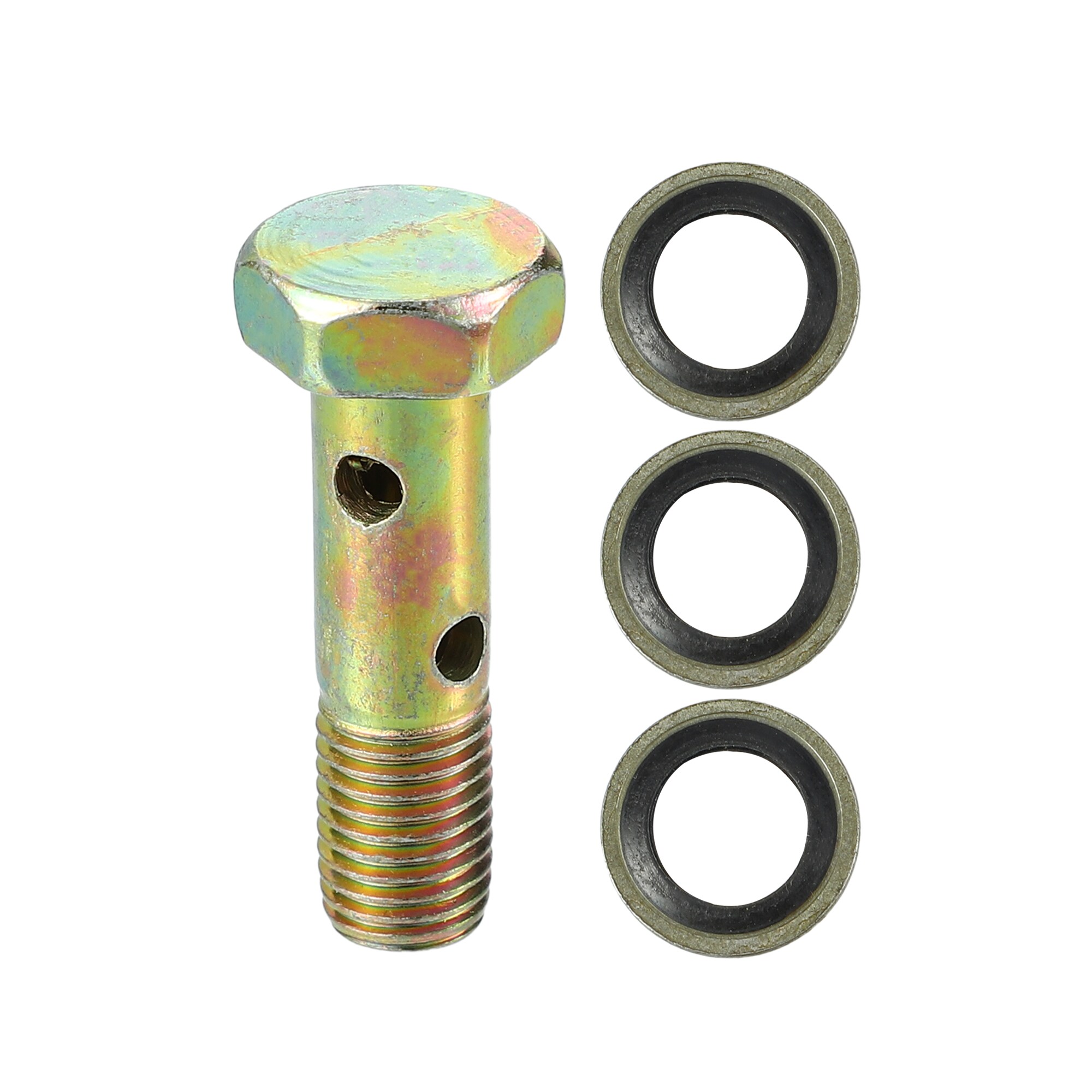 Unique Bargains Double Banjo Bolt Kit M8x1.0 Length 32mm Metric Thread ...