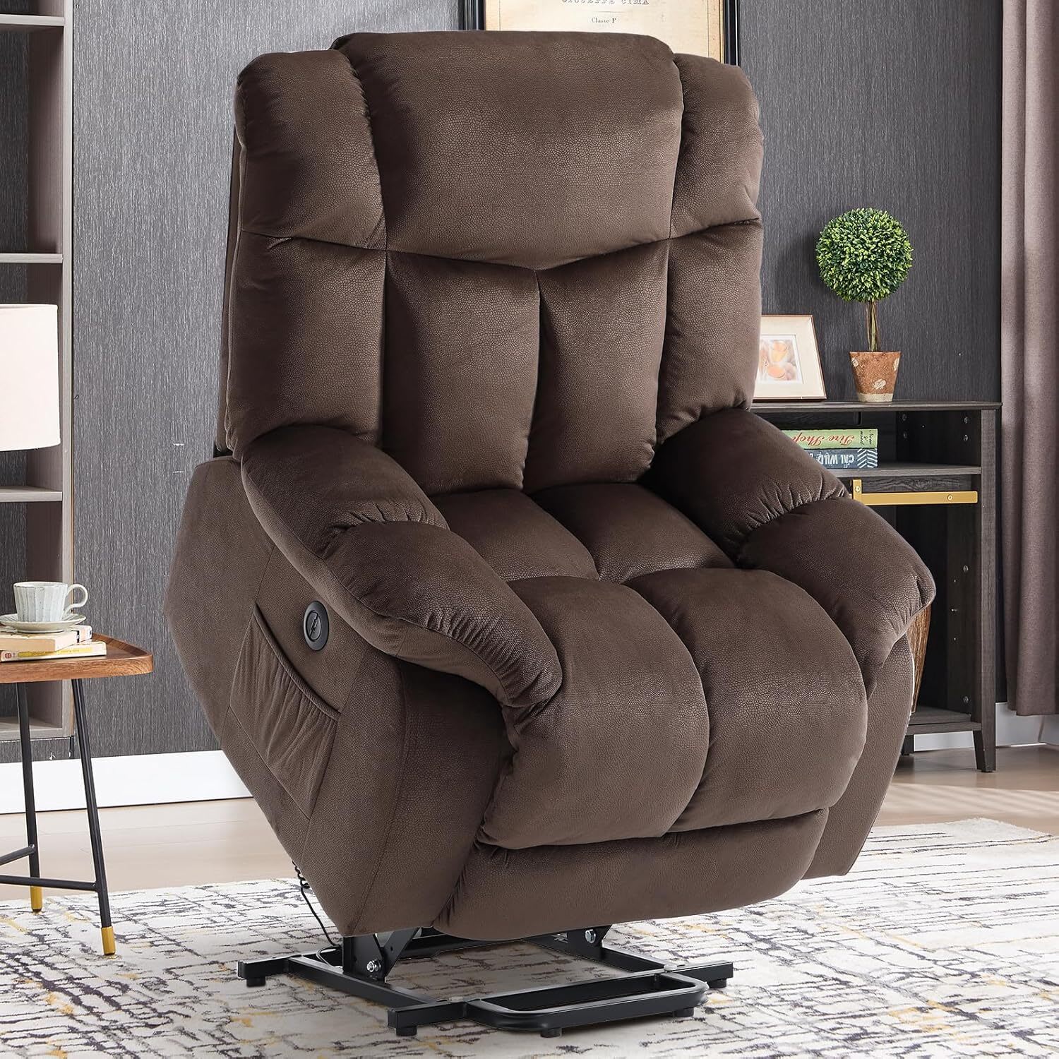 Canmov Power Lift Recliner Chair with Overstuffed Design for Elderly ...