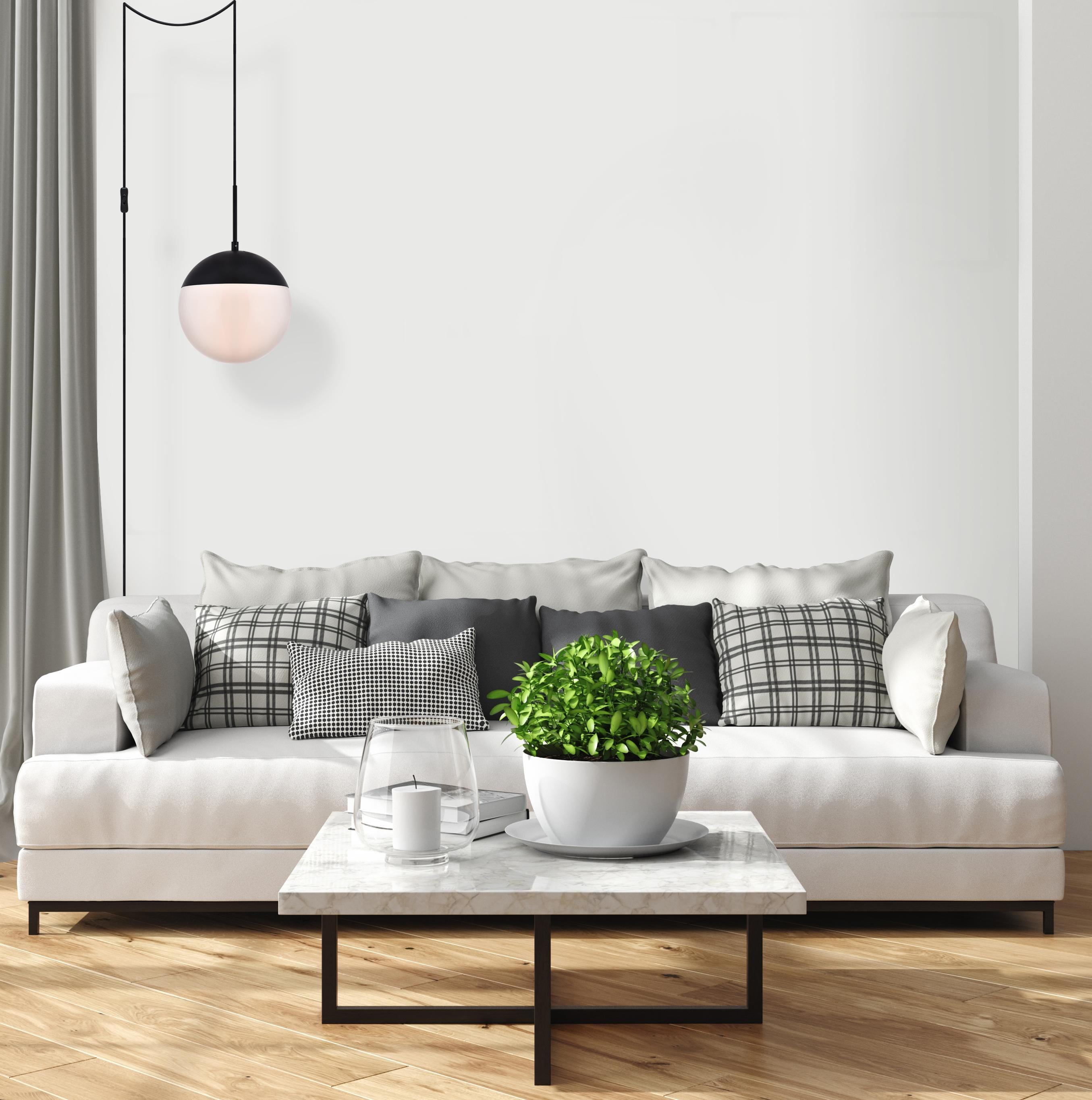 Elegant Decor Home Furnishing 1 -Light Satin Gold Modern/contemporary ...