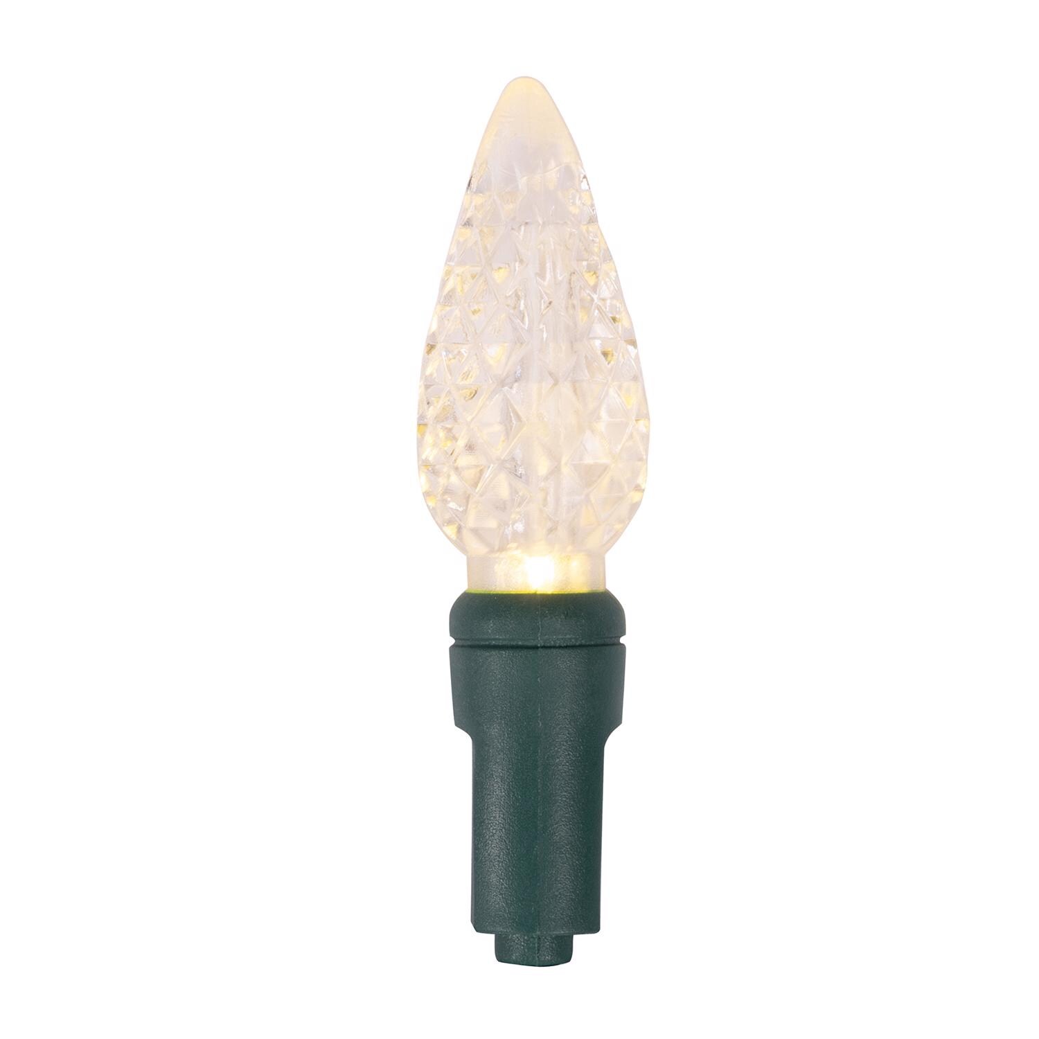 Celebrations Platinum LED C6 Warm White 50 ct String Christmas Lights ...