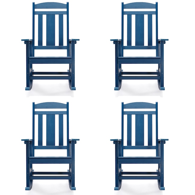 Lue Bona The Adirondack Set Of 2 Navy Blue Plastic Frame Stationary