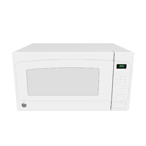 GE 2 cu ft Large 1200 Watt Sensor Cooking Controls Countertop Microwave White JES2051DNWW at Lowes