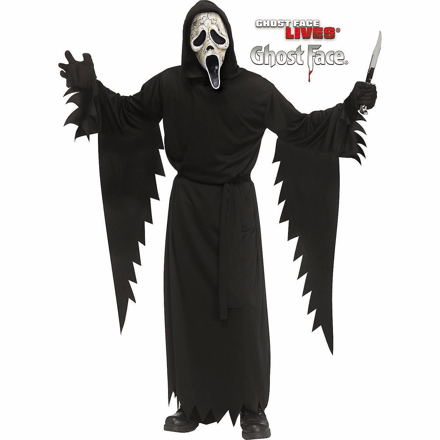 Fun World Kids Scream IV™ Ghost Face® Black Robe with Aged Mask Costume ...
