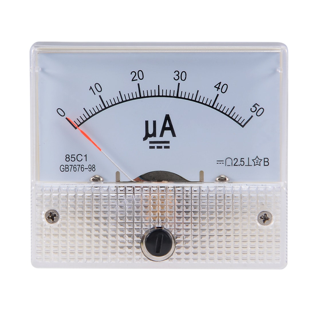Unique Bargains Analog Current Panel Meter DC 0-50uA 85C1 Ammeter ...