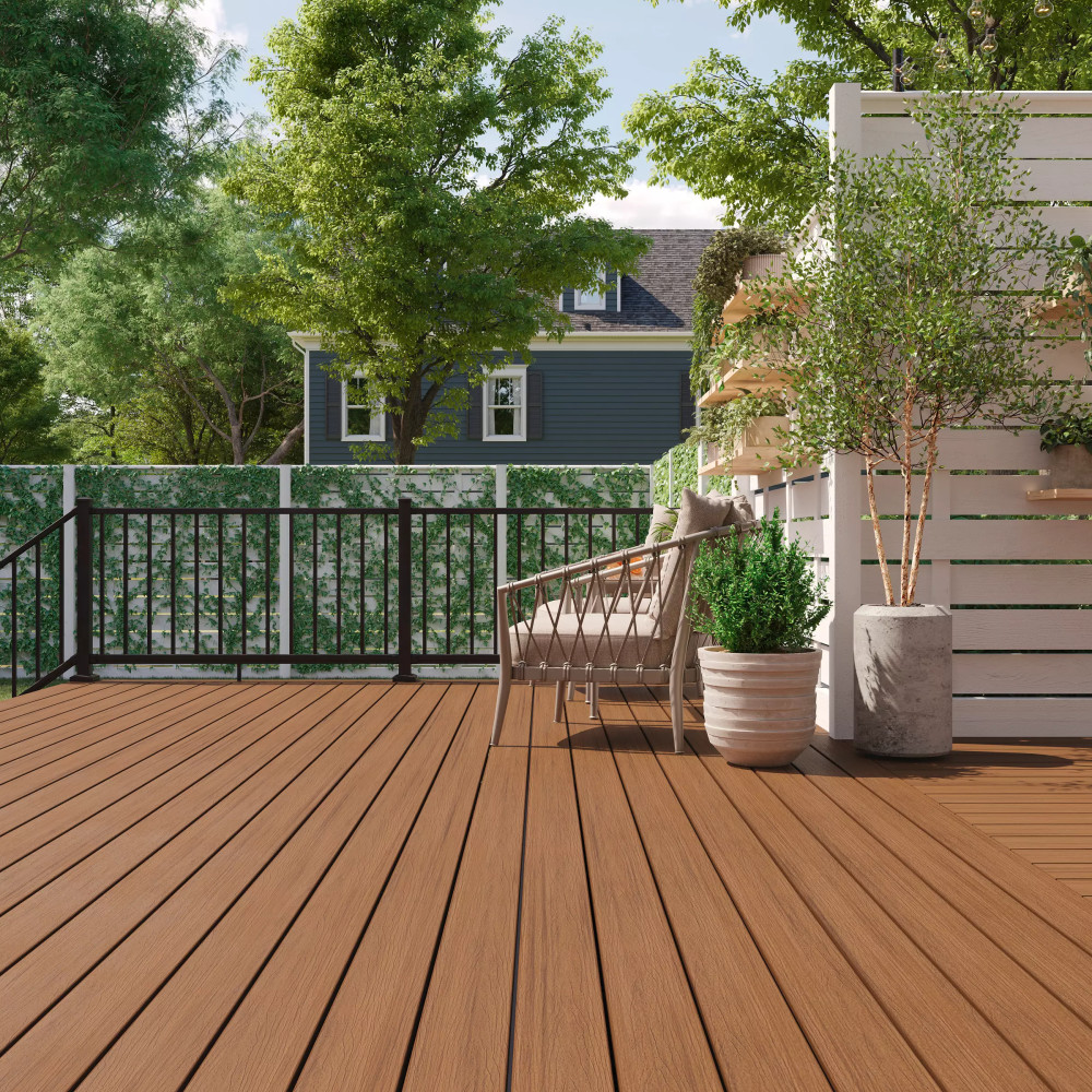 Trex Enhance Naturals 1-in x 12-in x 12-ft Composite Cinnamon Cove ...