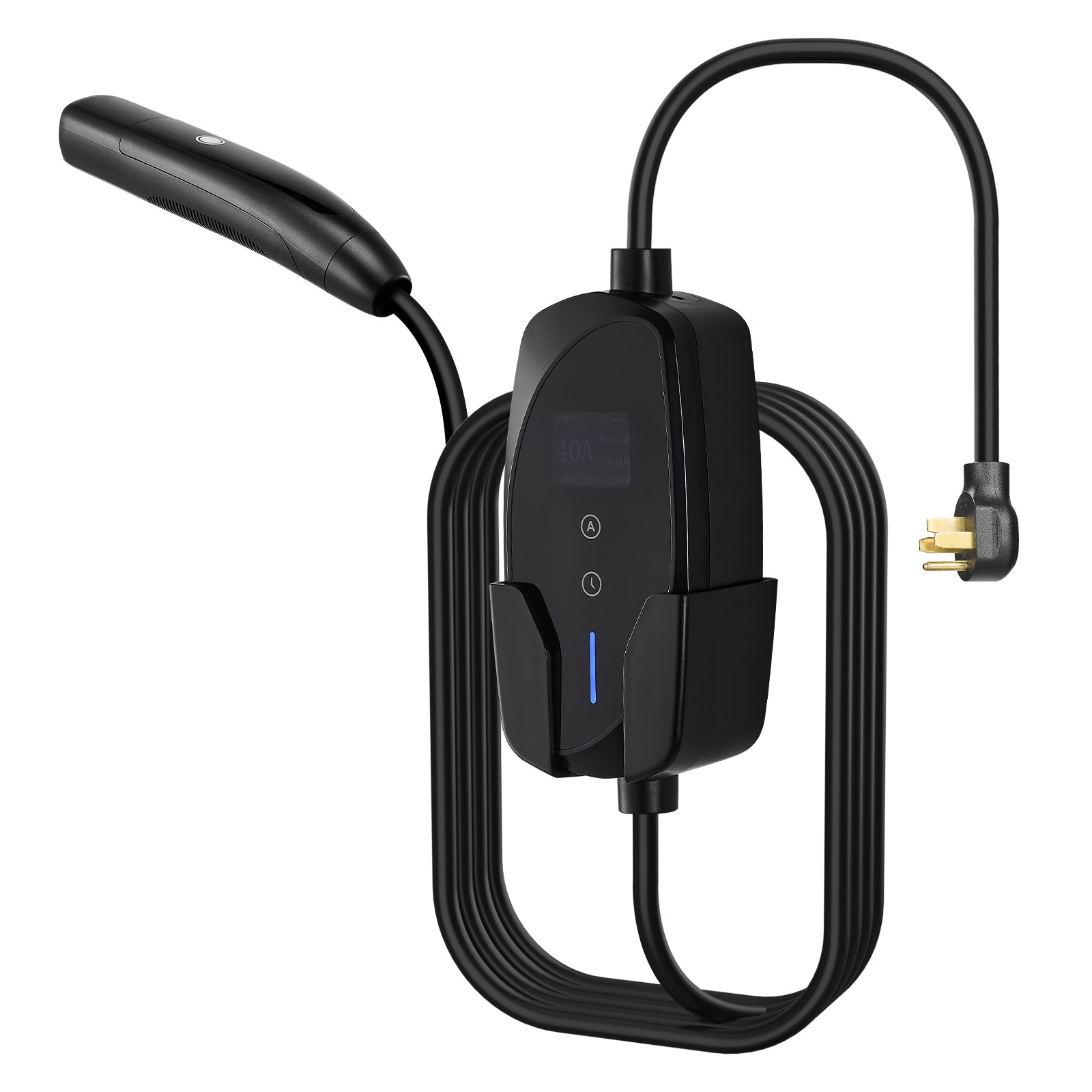 VEVOR Level 2 Tesla Charger 40 Amp Adjustable Current 240V Portable ...