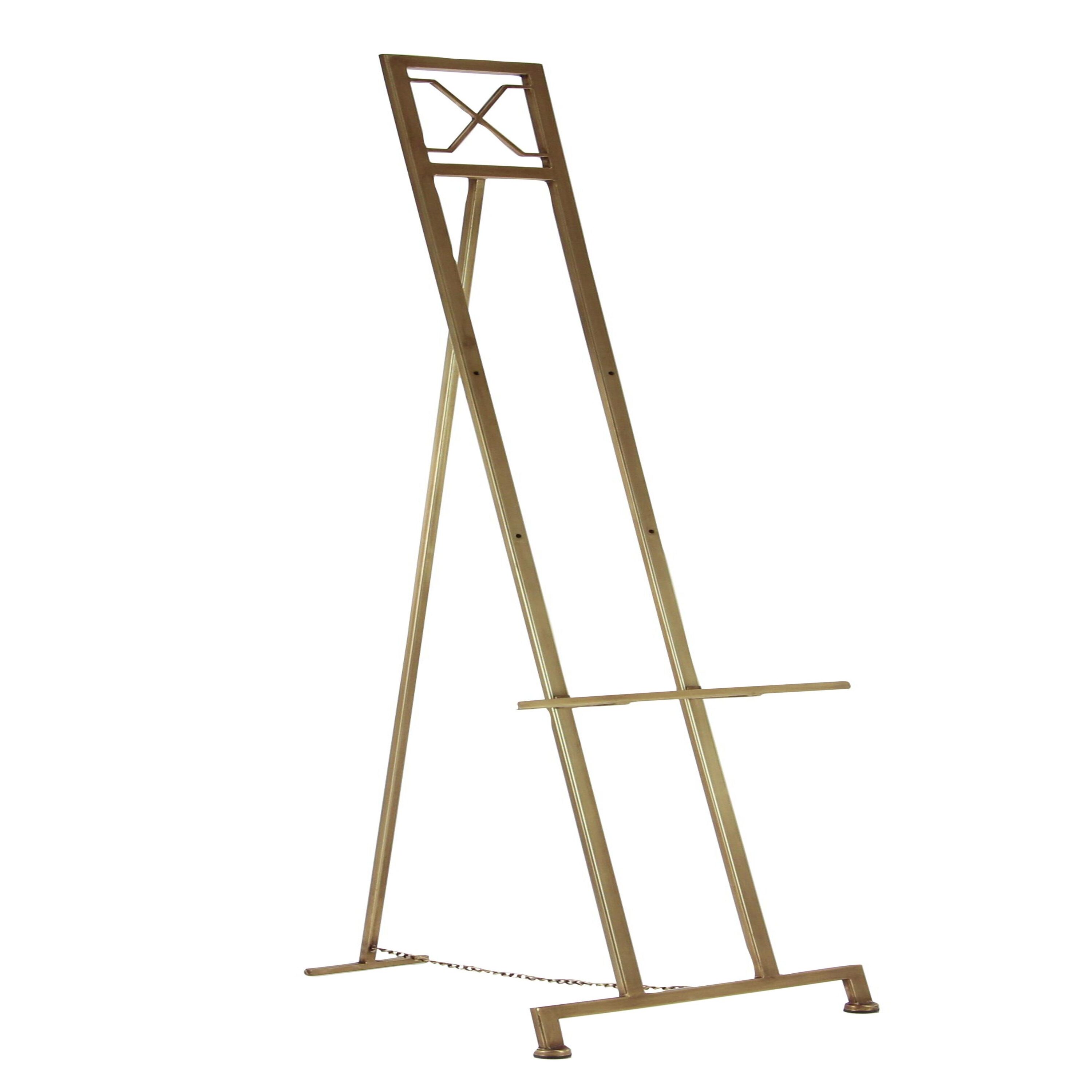 Grayson Lane Gold Iron Modern Decorative Easel 821039 at Lowes.com