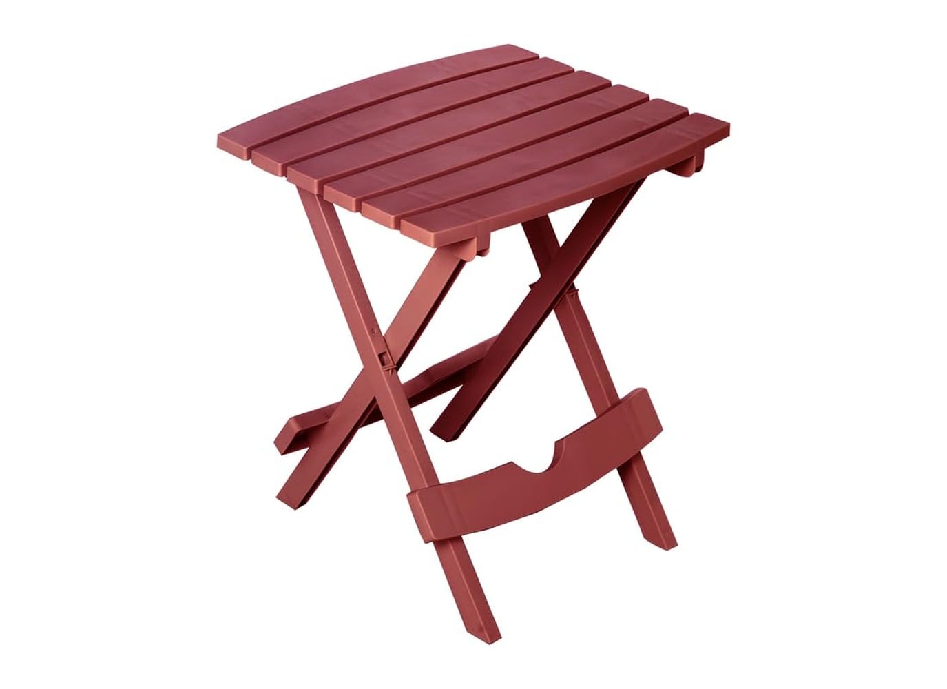 Adams Quik-Fold 8510-95-3700 Merlot Resin Folding Side Table in the ...