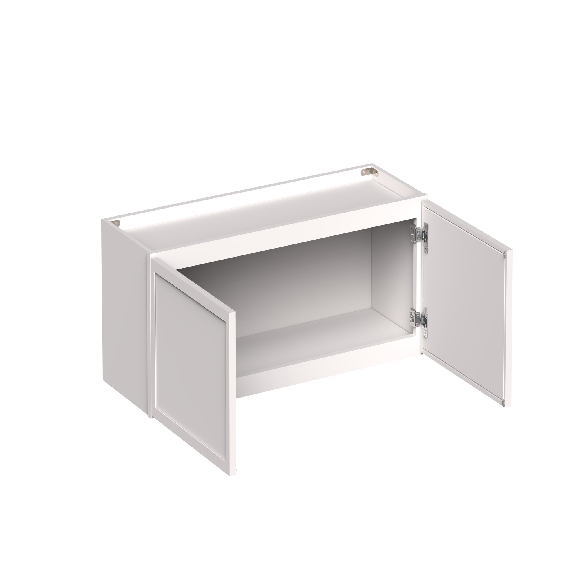 Boyel Living 36-in W x 12-in H x 12-in D Snow White Slim Shaker Ready ...