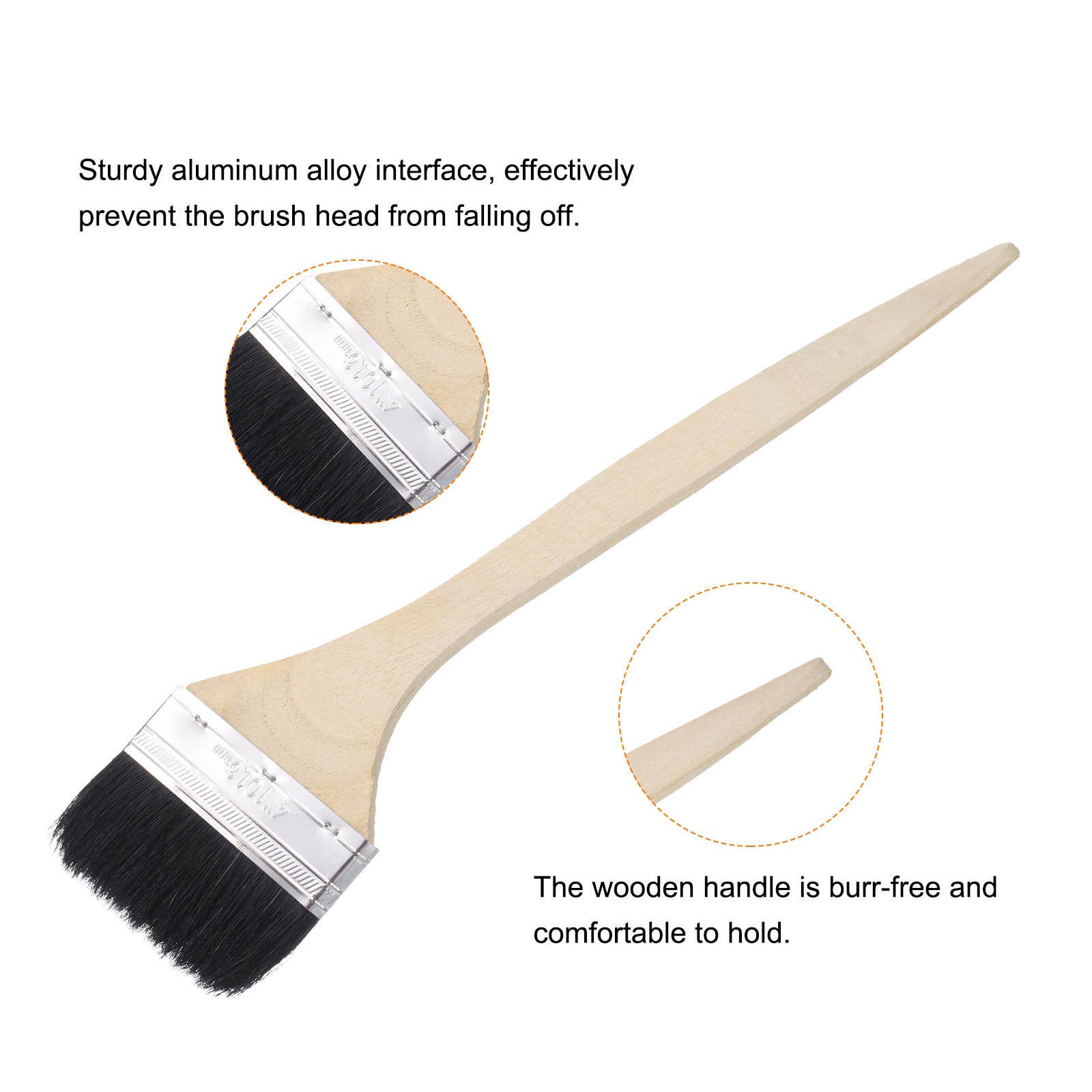 Unique Bargains 3pcs Bent Radiator Paint Brush 4 Inch Width Curved Wall ...