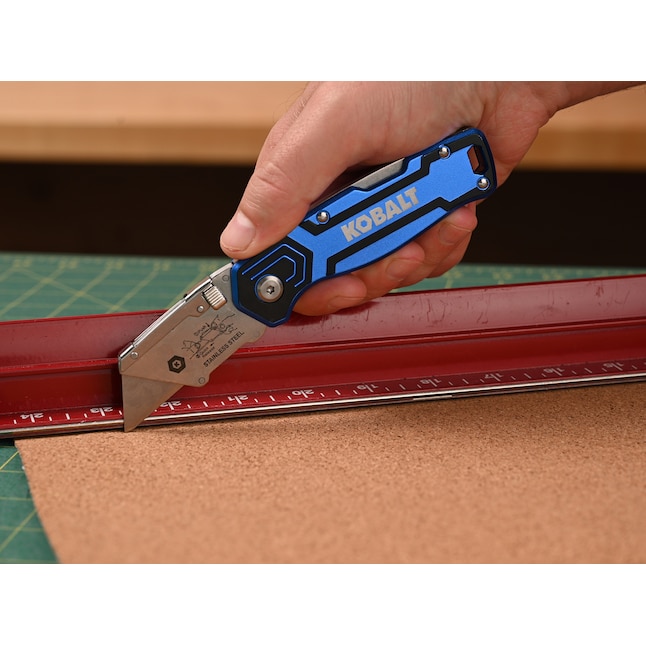 Kobalt Compact Lockback 3/4-in 1-Blade Folding Utility Knife in the ... Kobalt Compact Lockback 3/4-in 1-Blade Folding Utility Knife in the ...