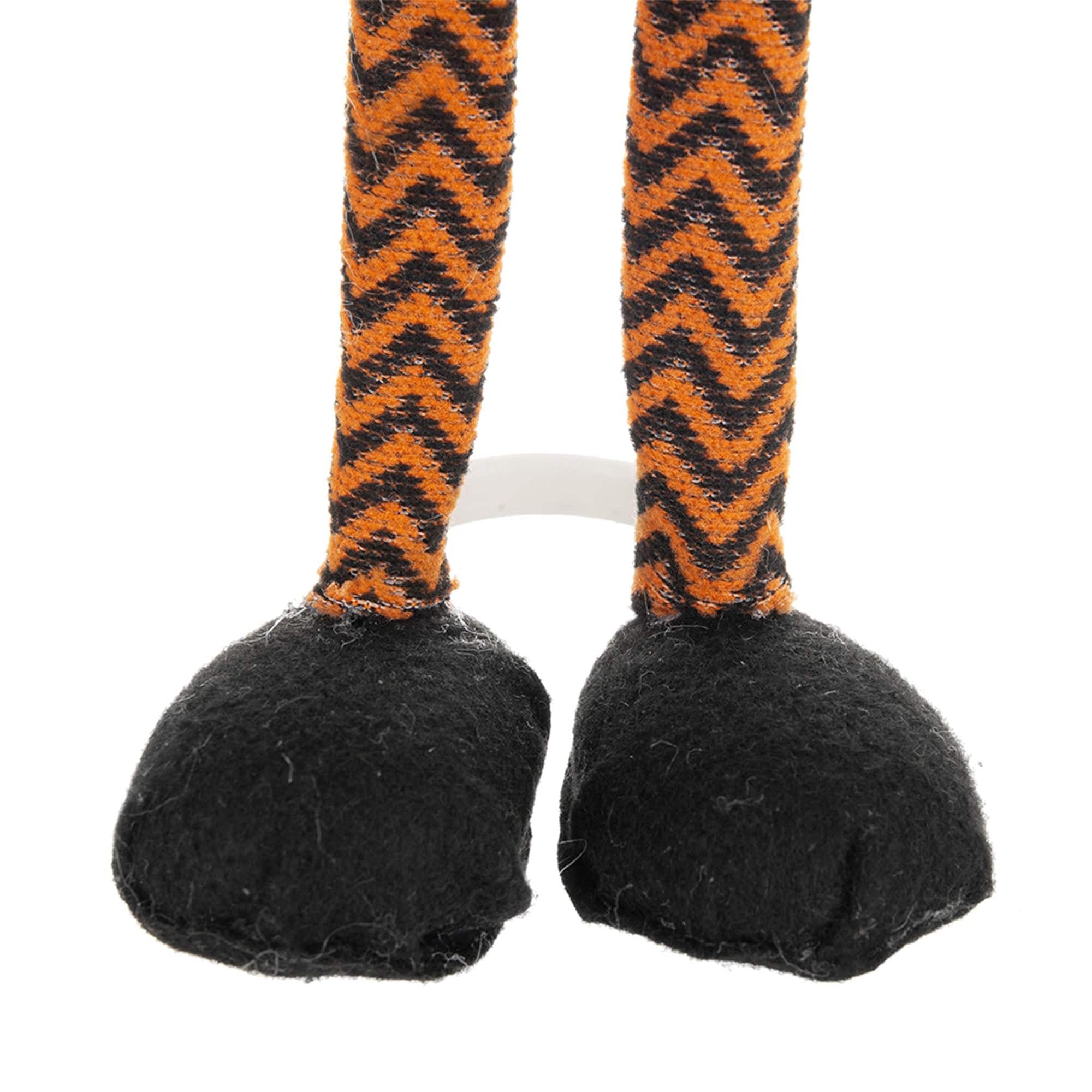 Boyel Living Halloween Decorating Fabric Standing Orange Gnome with BOO ...