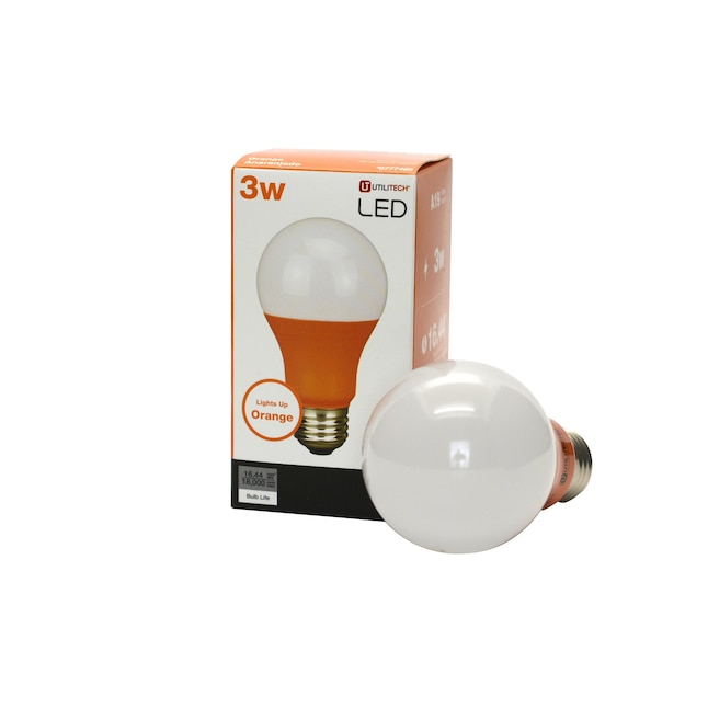 Utilitech 40-Watt EQ A19 Orange Medium Base (E-26) LED Light Bulb at ... Utilitech 40-Watt EQ A19 Orange Medium Base (E-26) LED Light Bulb at ...