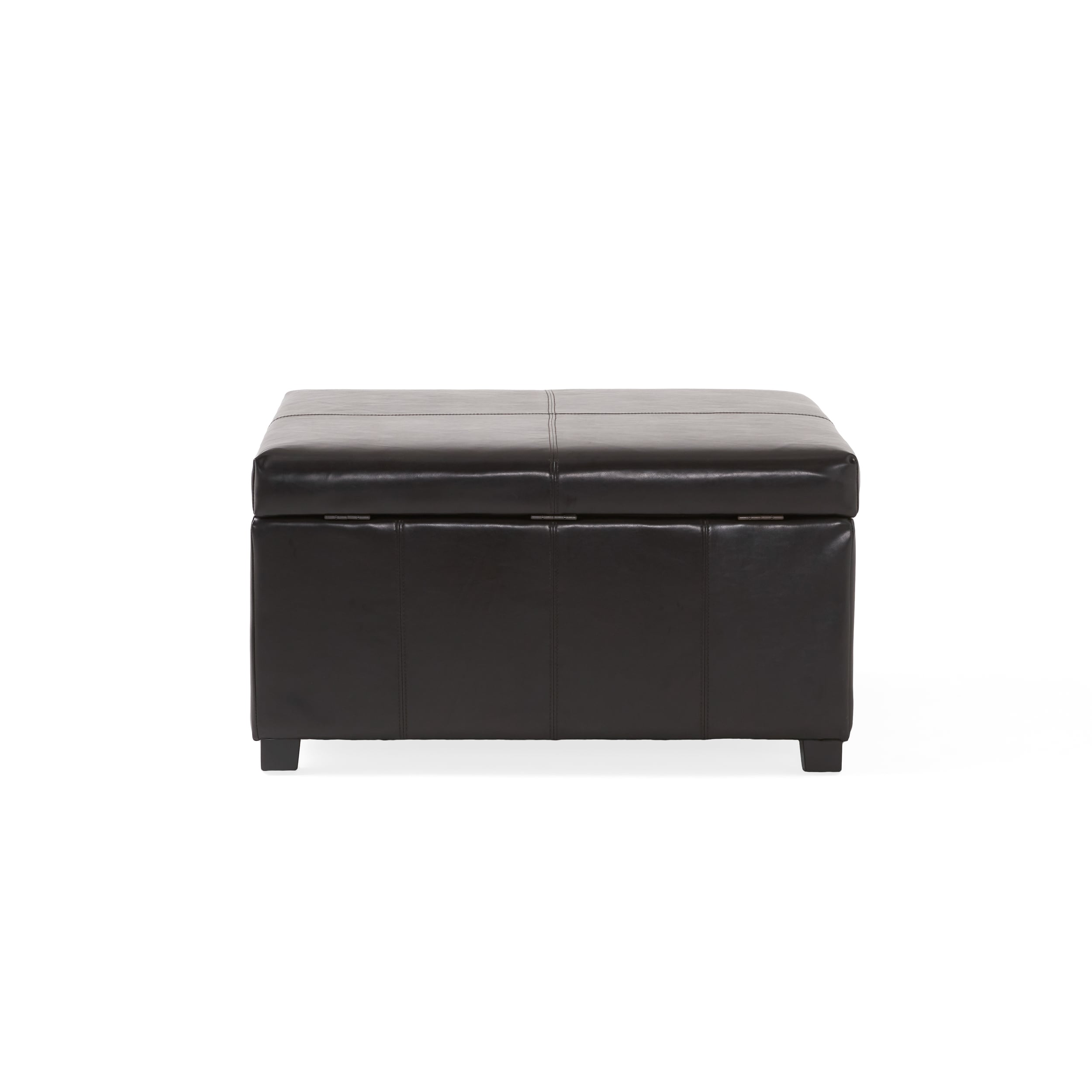 Christopher Knight Home Bonded Leather Storage Ottoman-Espresso in the ...
