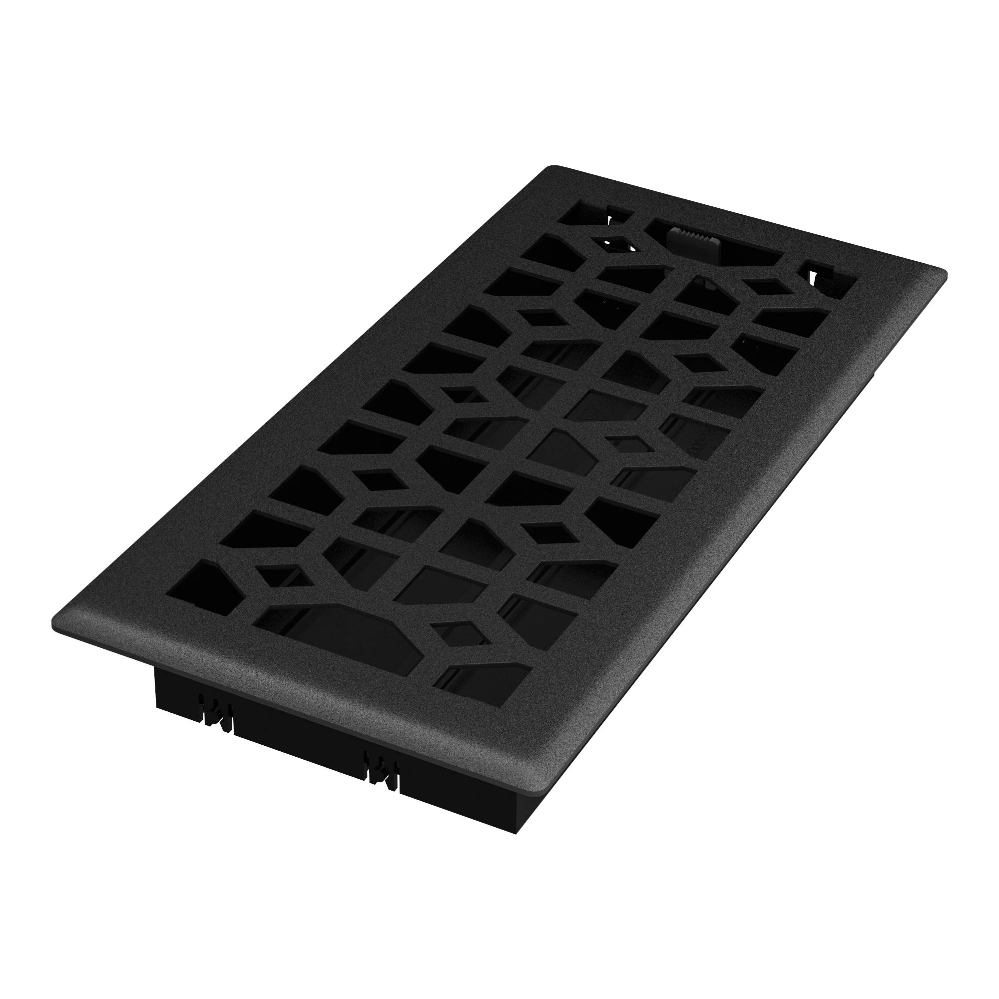 Imperial RG3466 Templar Decorative Floor Register 4 x 10-Inch Black ...