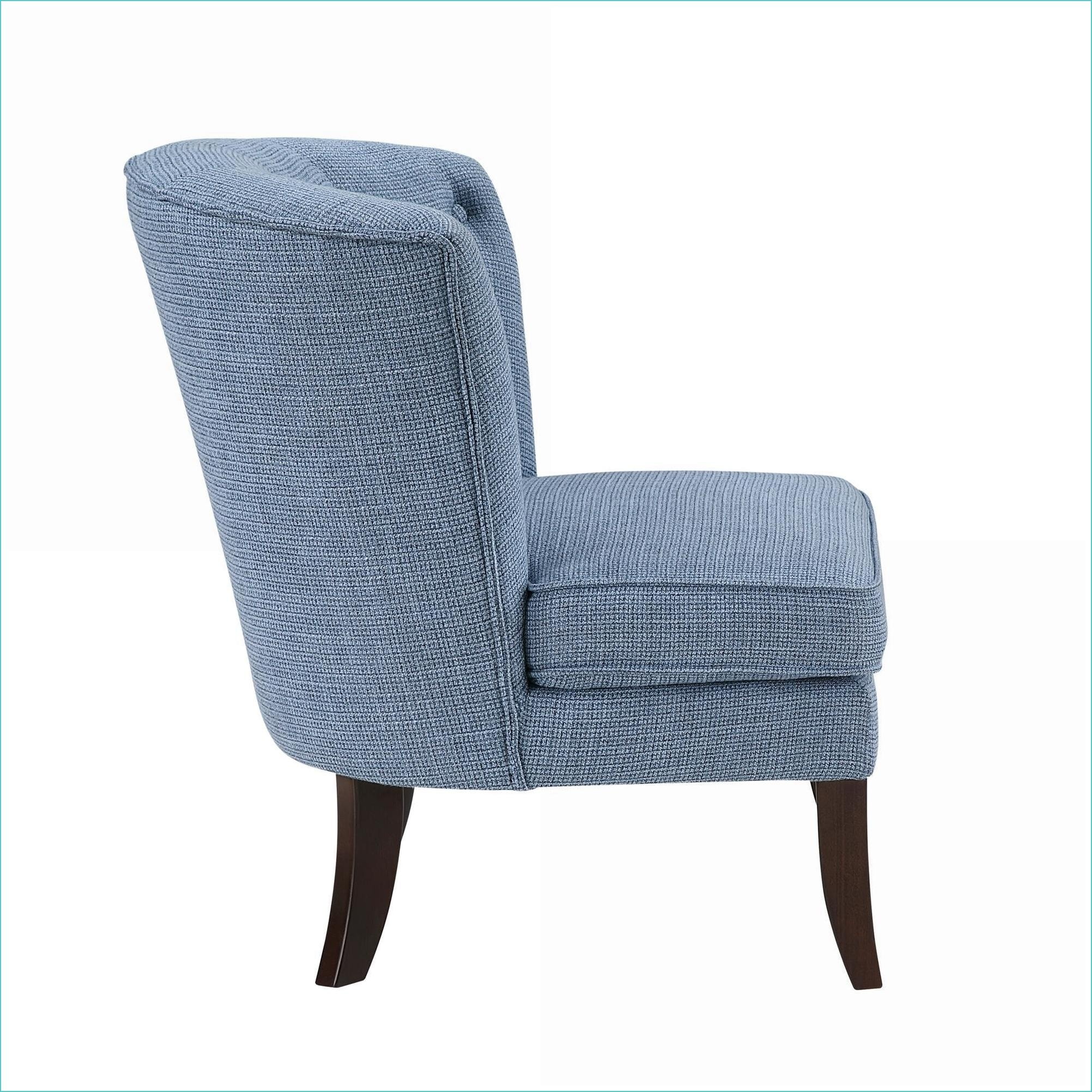 Watnature Modern Royal Blue Button Tufted Accent Chair Solid Wood Legs ...