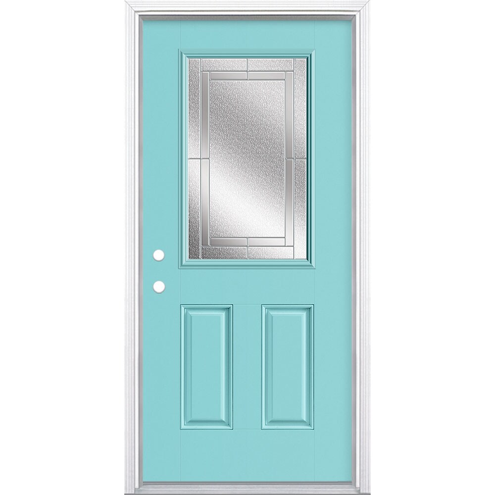Masonite Focus 36-in x 80-in x 4-9/16-in Fiberglass Right-hand inswing ...