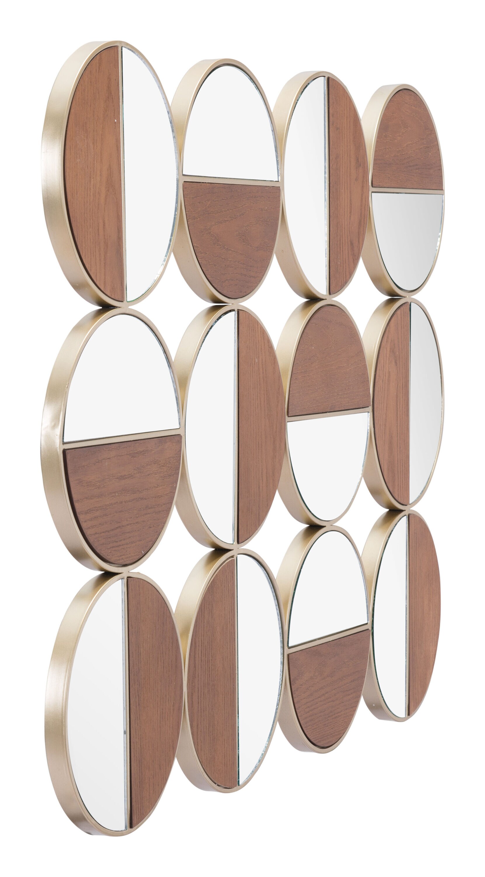 Zuo Modern Cycle Round Mirror Modern Steel in the Mirrors department at ...