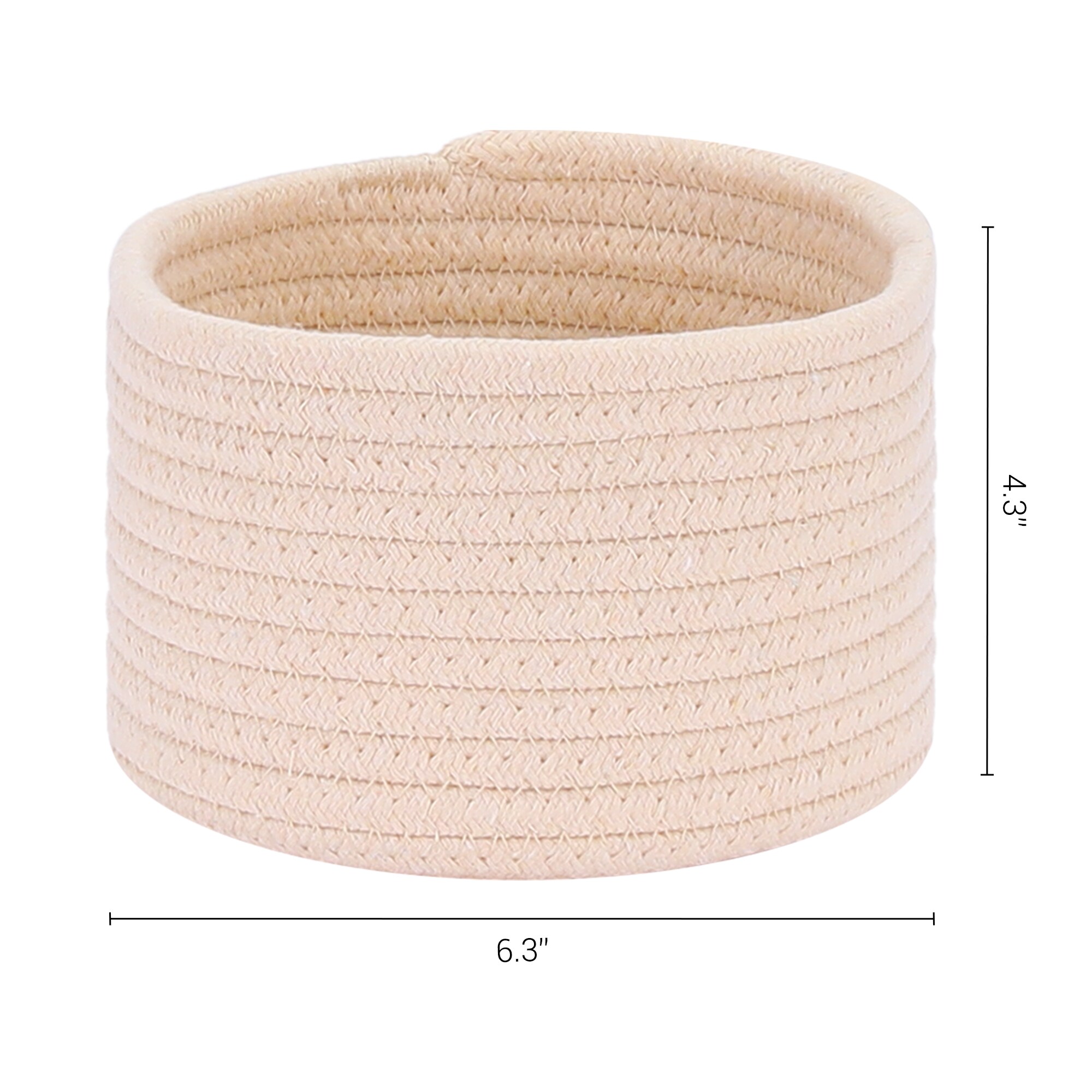 Unique Bargains Woven Storage Basket Shelf Closet Storage Bin for Key ...