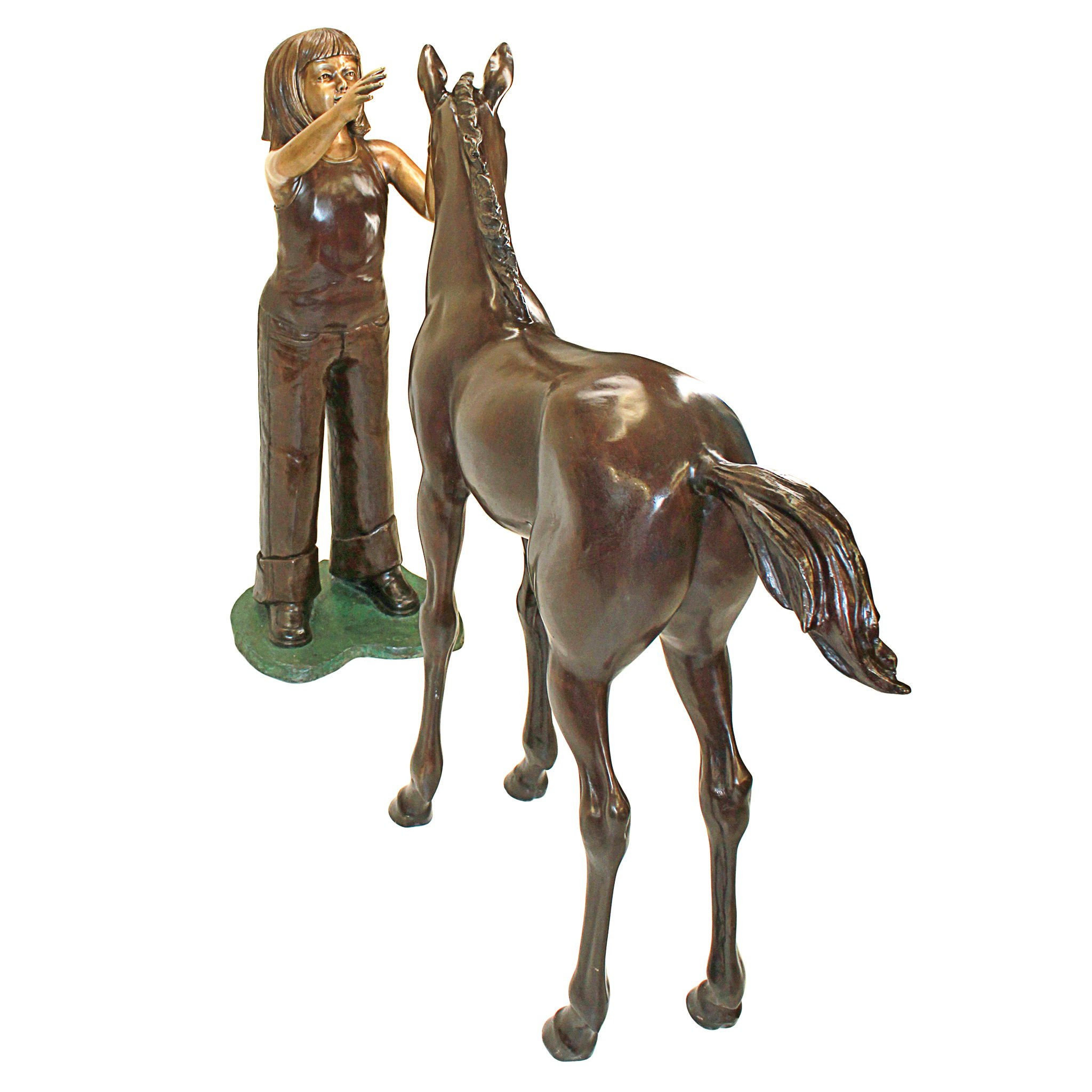 Design Toscano 44.5-in H x 47-in W Bronze Animal Garden Statue PB91045 ...