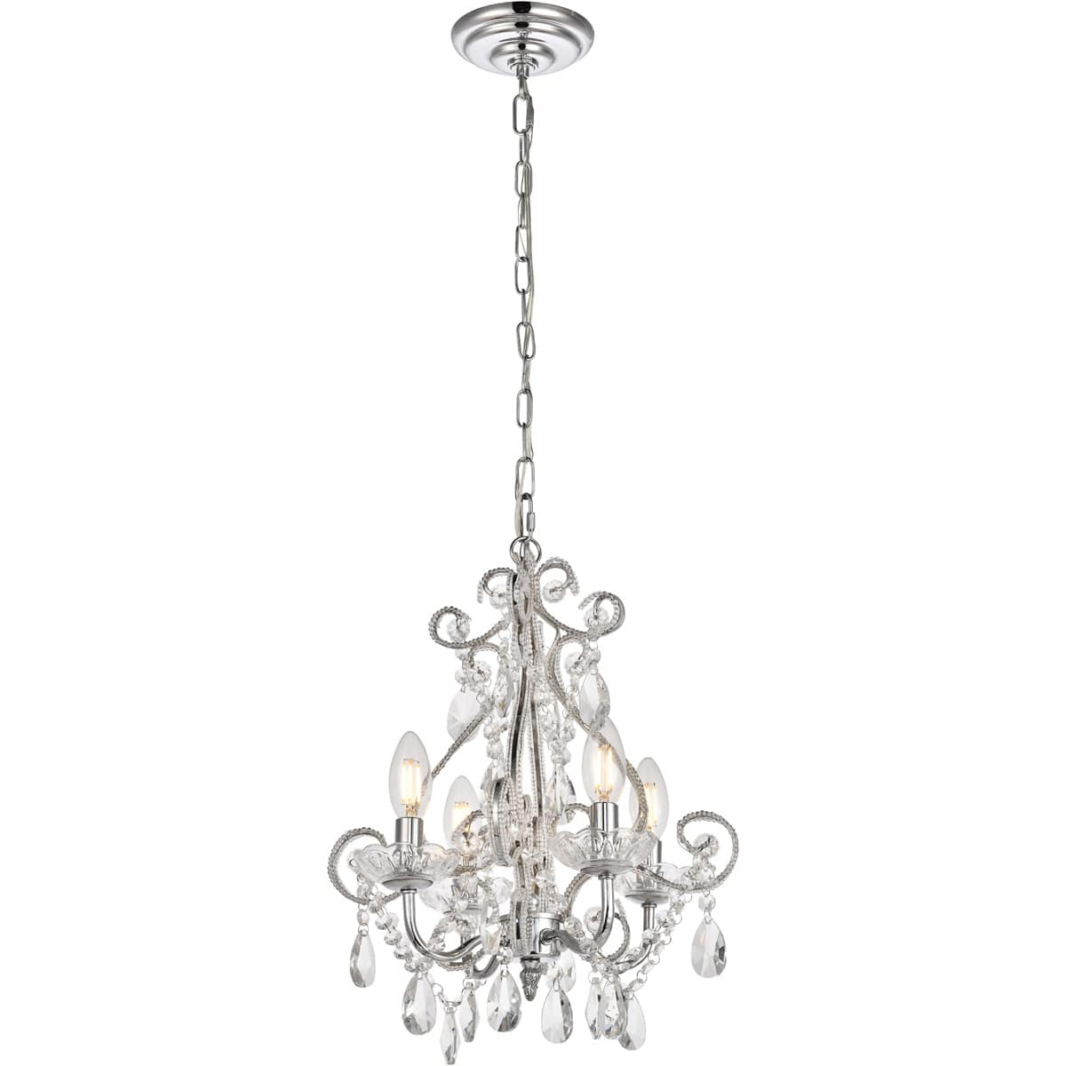 Elegant Lighting Living District LD5018D12C Kato 4 Light 126 inch ...
