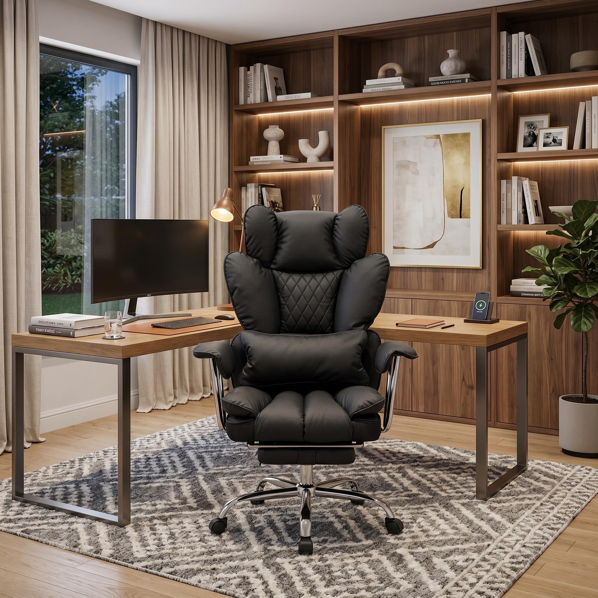 IdealHouse Big and Tall Office Chair High Load Capacity 350 LBS ...