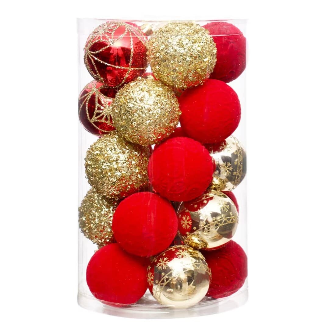 Der Rose 25 PCS Christmas Ball Ornaments 2.36 Inches Shatterproof ...