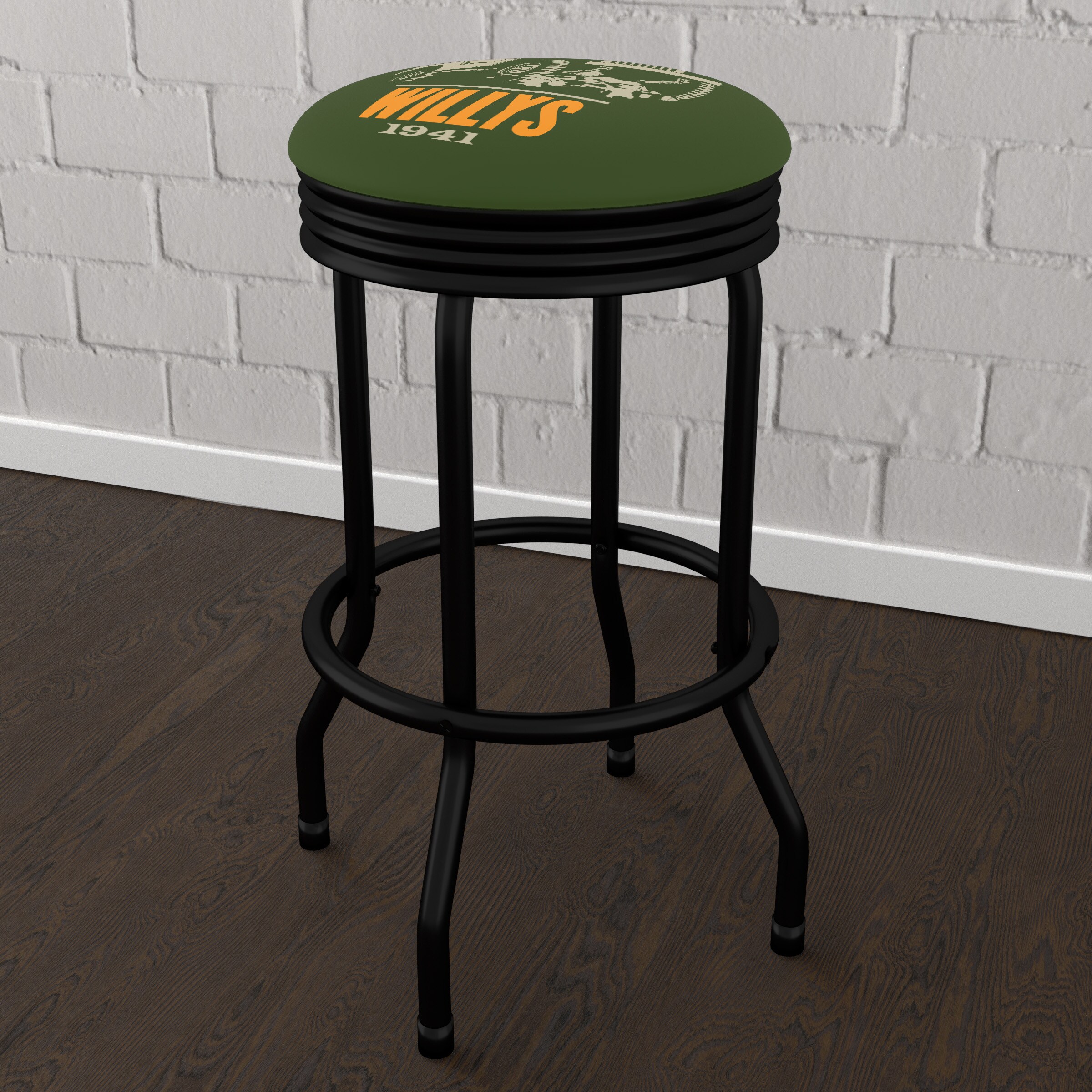 Trademark Gameroom Green 2.5-in H Bar height (28-in to 33-in) Round ...