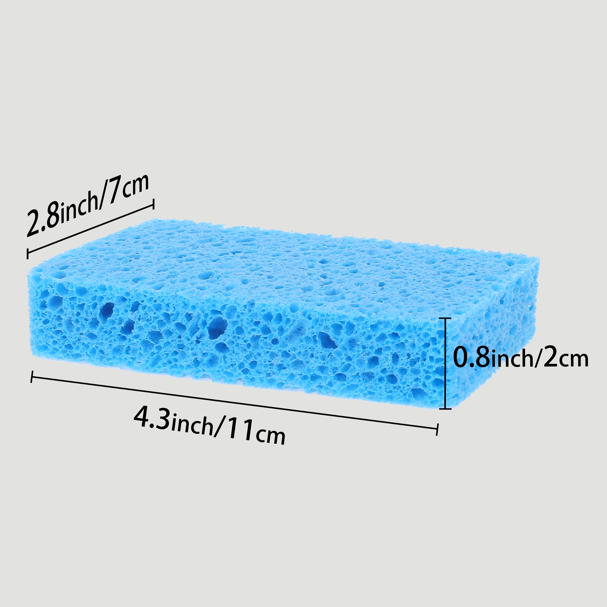 Unique Bargains 6pcs Non-Scratch Sponges Kitchen Dish Sponge Household ...