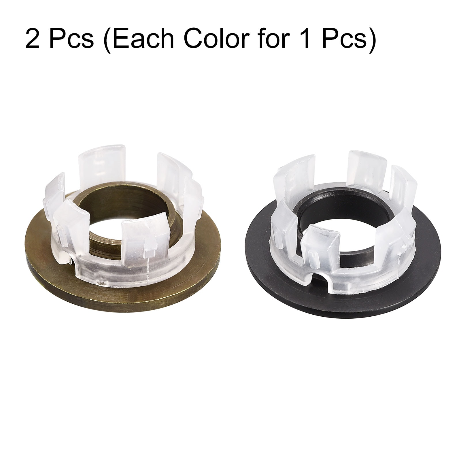Unique Bargains Sink Trim Overflow Cover 2Pcs Sink Overflow Rings ...