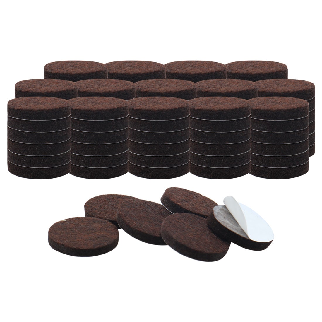 Unique Bargains 90pcs Furniture Pads Round 7/8-Inch Self-stick Non-slip ...