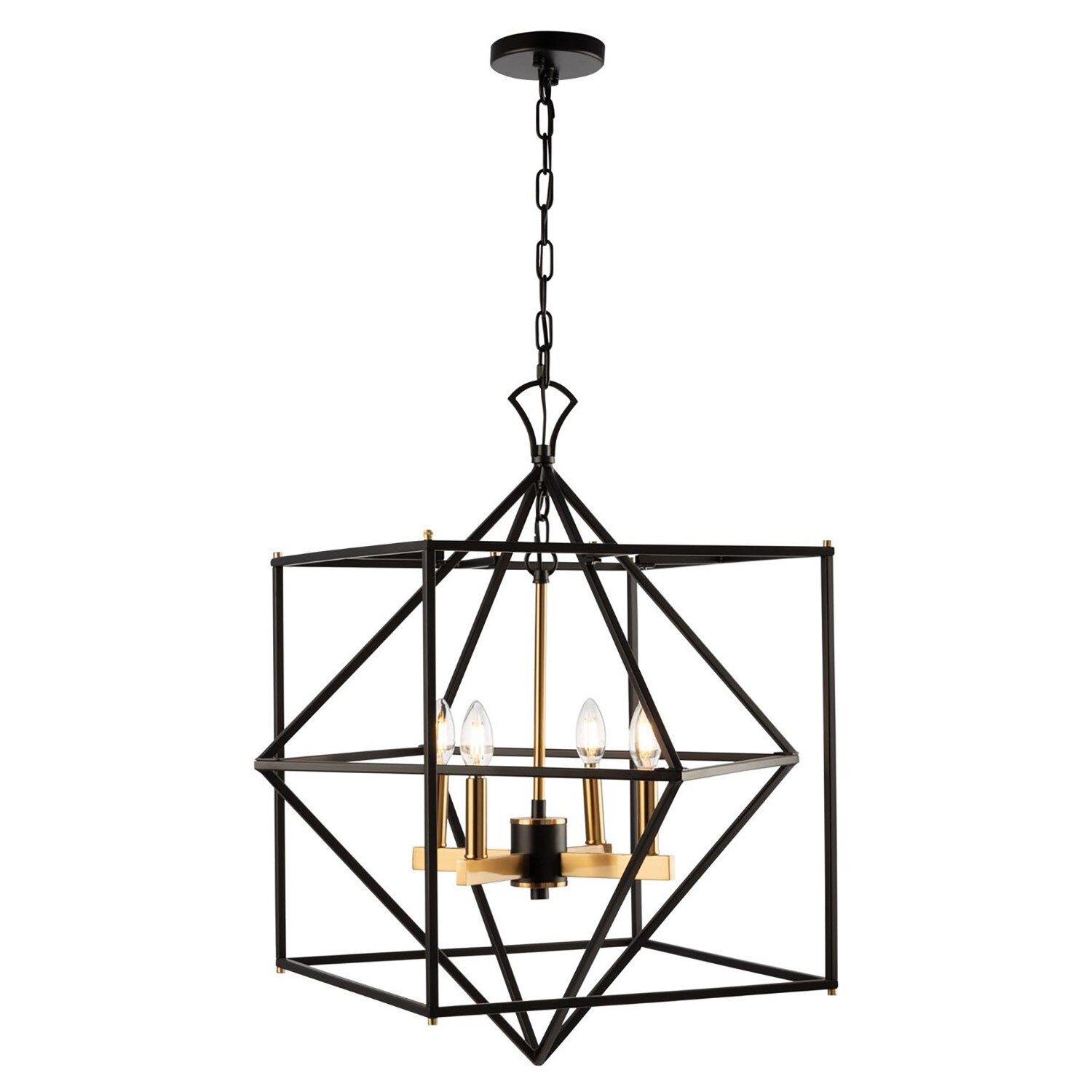 ARTCRAFT Roxton 4-Light Multiple Colors Transitional Chandelier AC11204 ...