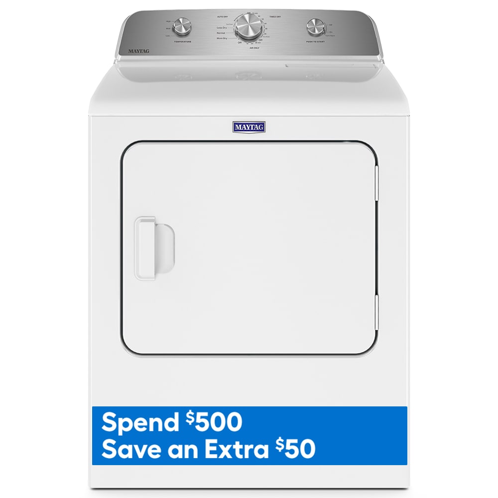 Maytag 7-cu ft Electric Dryer (White) in the Electric Dryers department ...