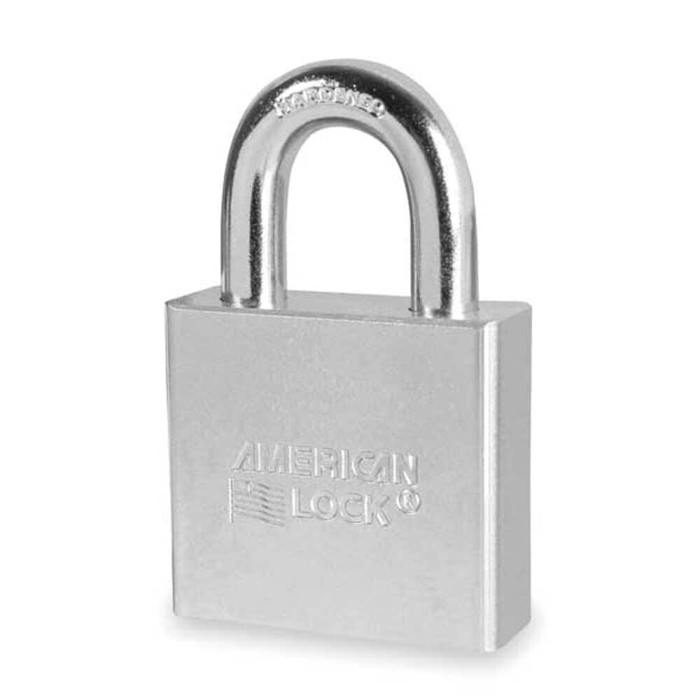 American Lock Padlock Keyed Different Standard Shackle Rectangle Steel ...