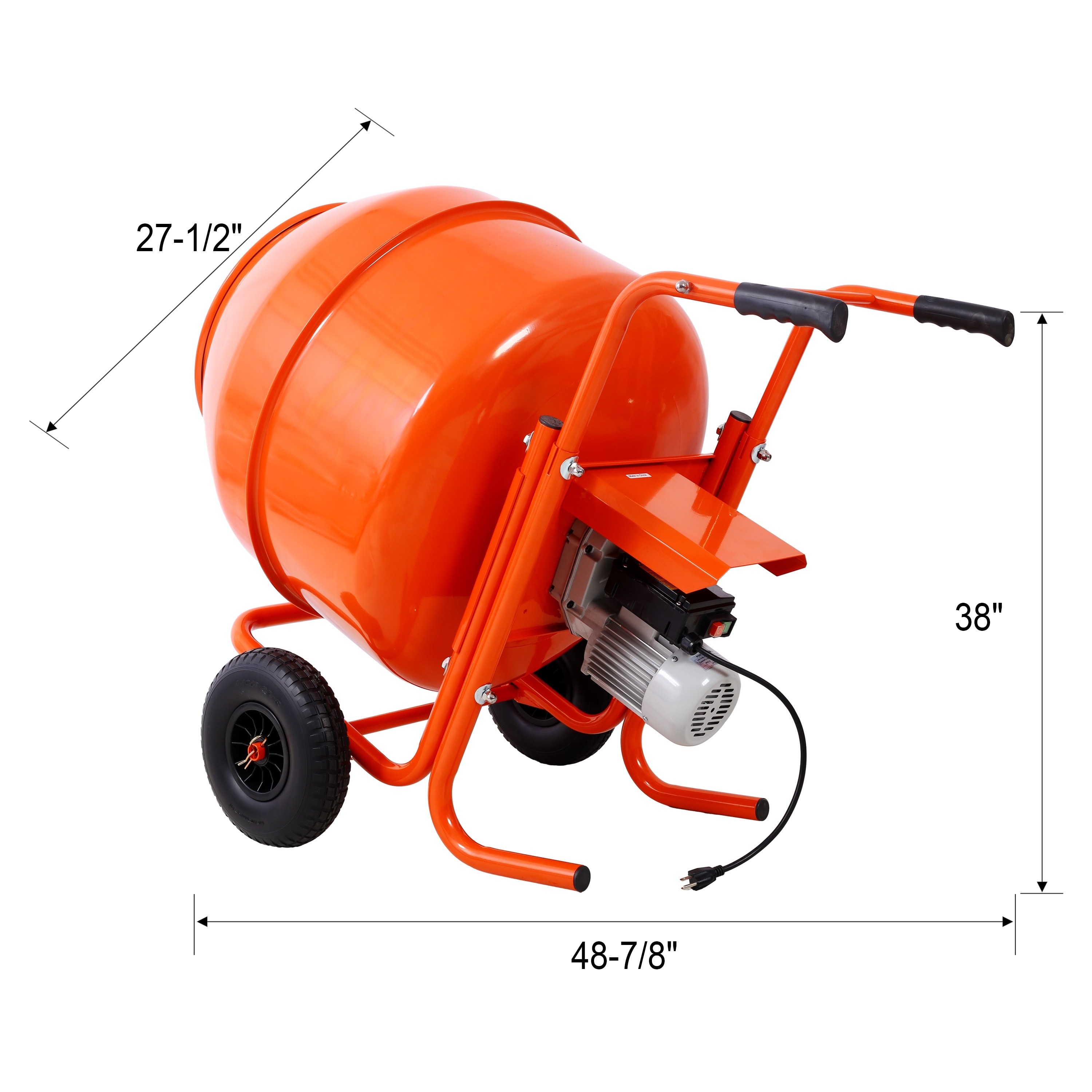 Dexmalle 224L 8CUFT horizontal portable cement mixer in the Concrete ...