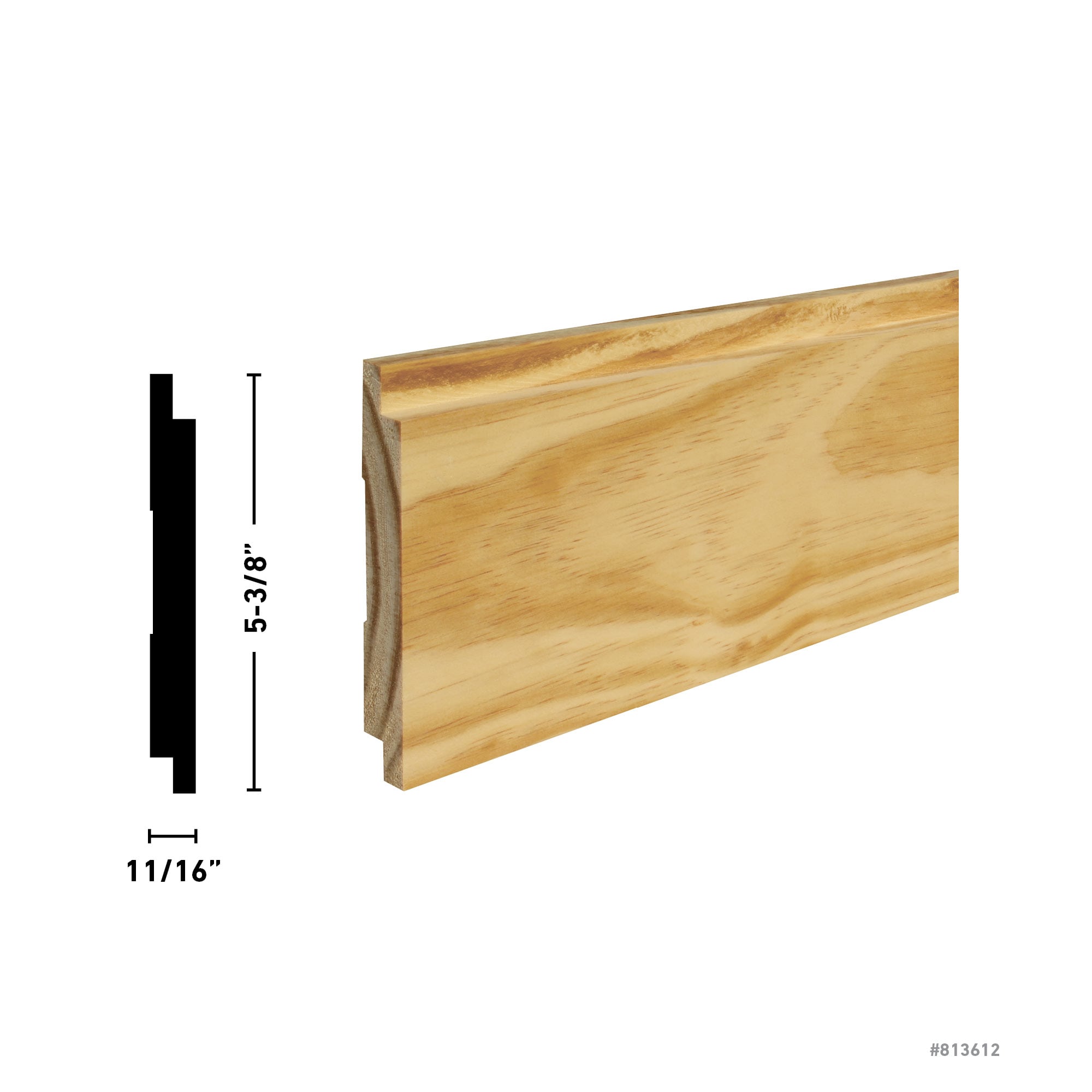 11/16-in x 5-3/8-in x 8-ft Unfinished Knotty Pine Wood Shiplap Wall ...
