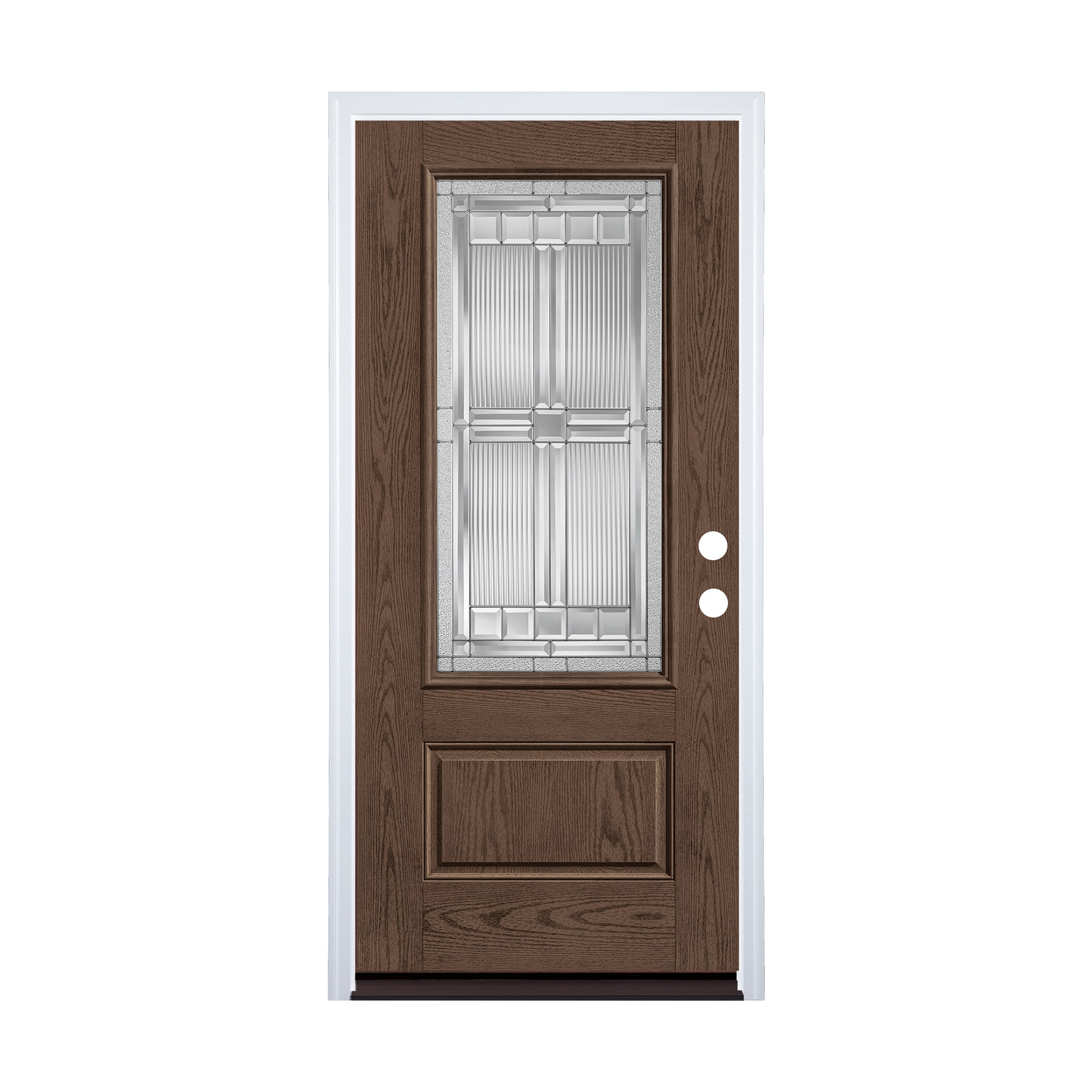 Therma-Tru SARATOGA 36-in x 80-in x 4-9/16-in Fiberglass Left-hand ...