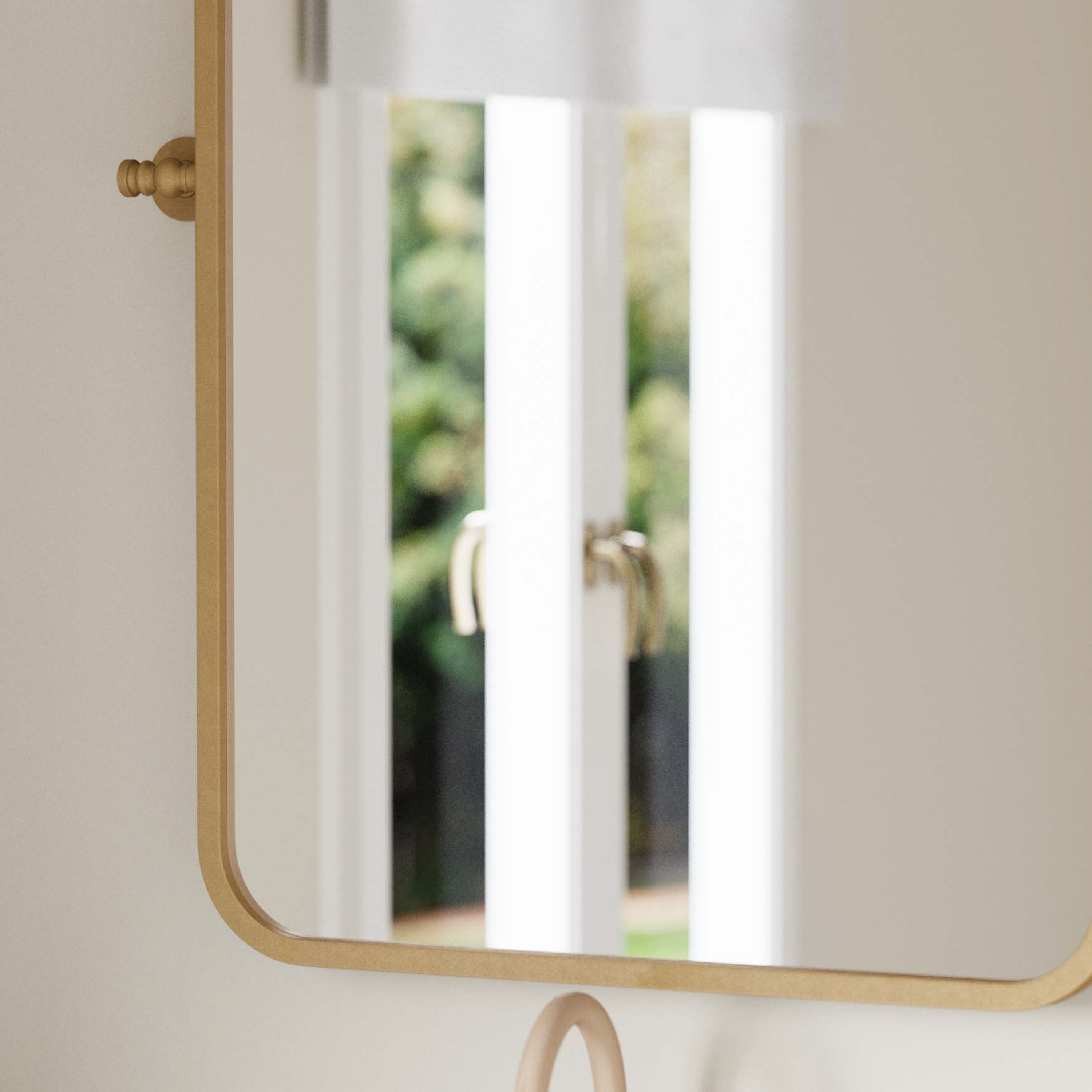 Flash Furniture Finlay 35-in x 27-in Metal Pivot Wall Mirror - Large ...
