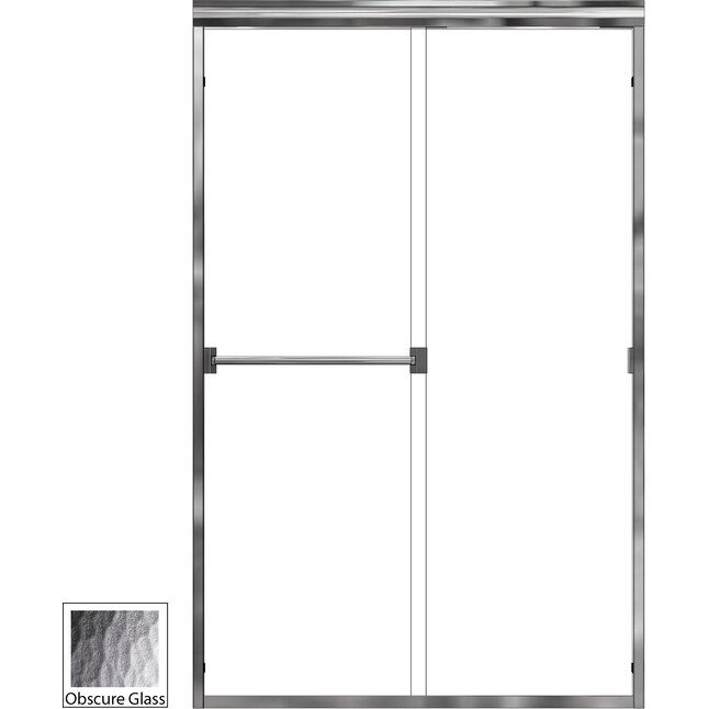 Basco Classic Silver 70 In Sliding Shower Door In The Shower Doors