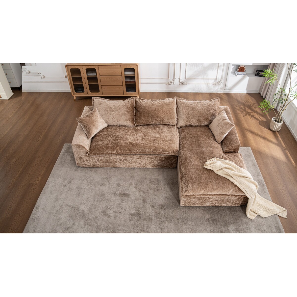 Streamdale Furniture Streamdale 103'' Cloud Sectional Couch with L ...