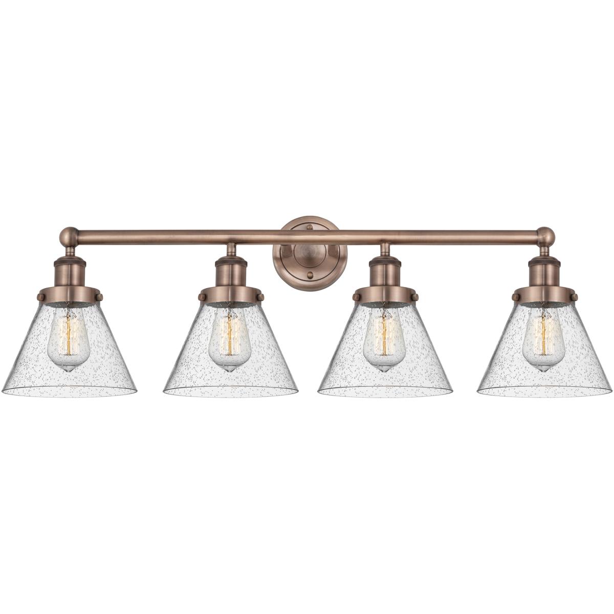 Innovations Lighting 616-4W-AC-G44 Cone Bathroom Vanity Light Antique ...