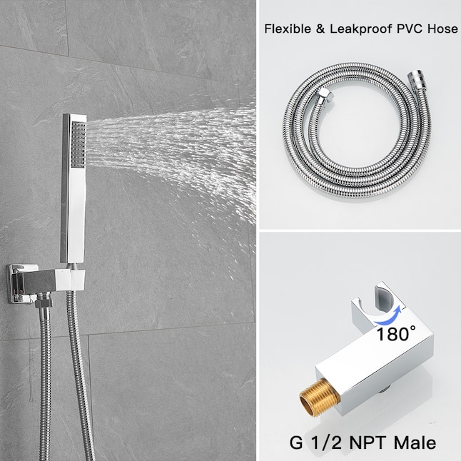 Bwe A 95018 Shower Faucet Polished Chrome 1 Handle Multi Function