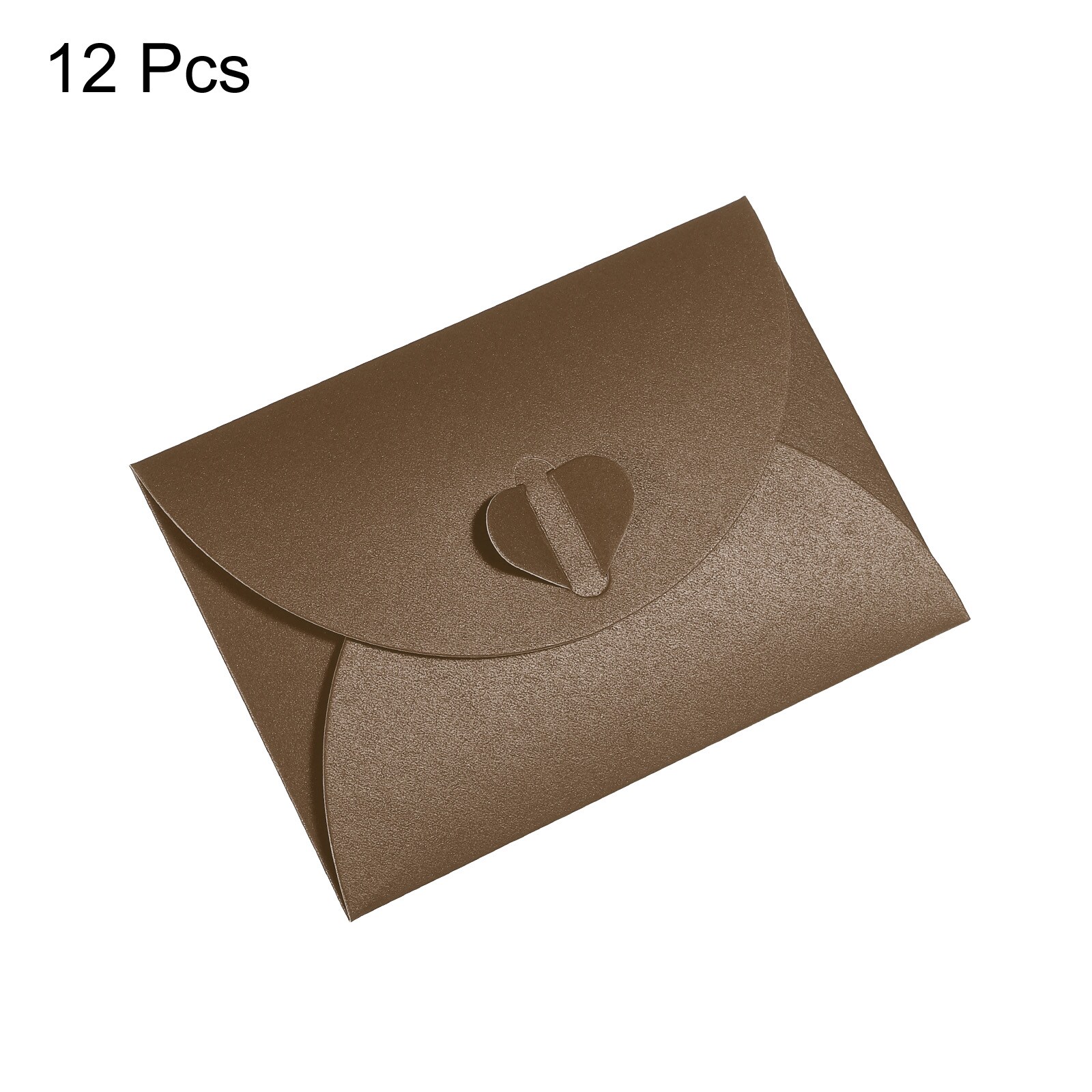 PATIKIL Gift Card Envelopes 12pcs Heart Shaped Clasp Small Gift Cards ...