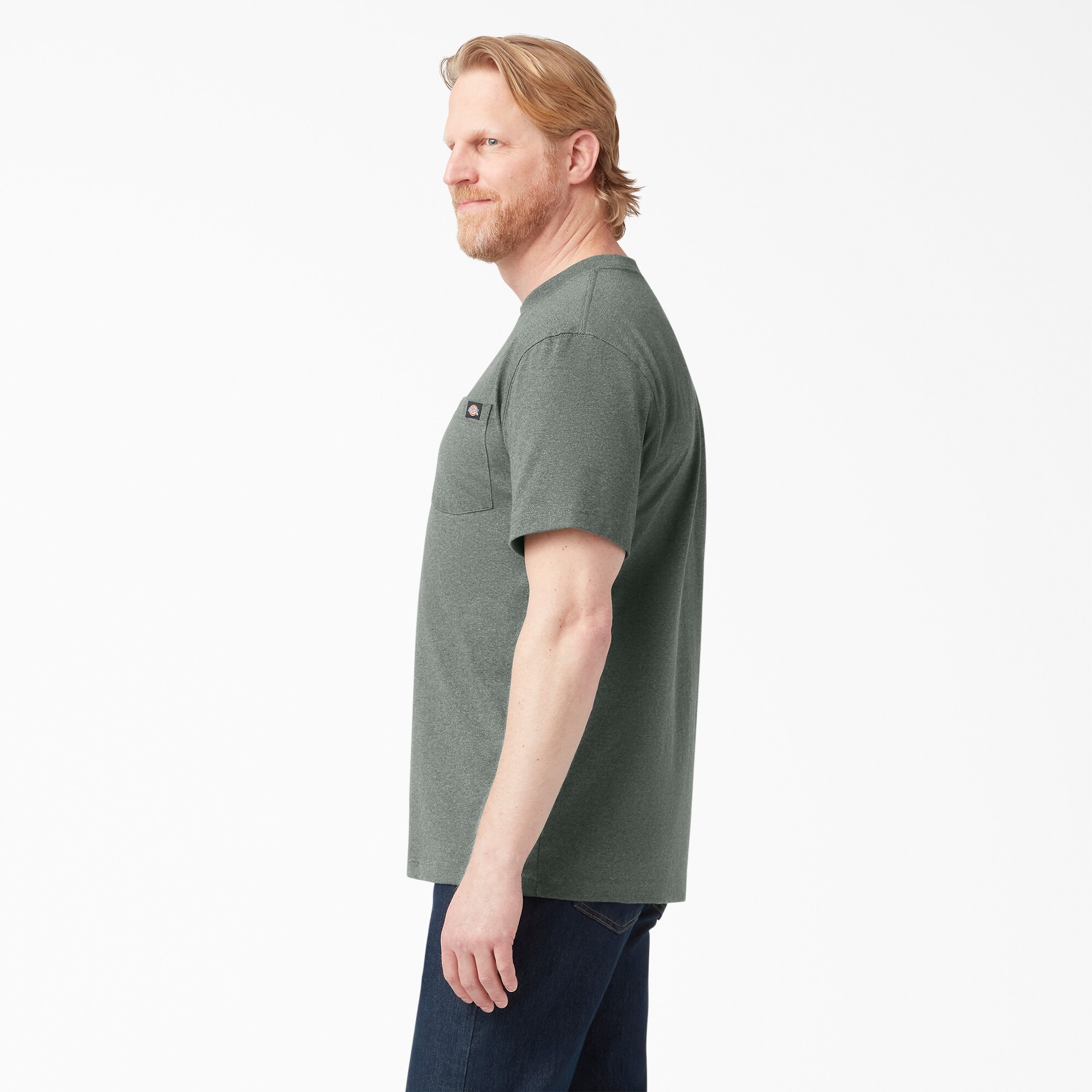 Dickies Men's Green Heavy weight Twill Short sleeve Solid T-shirt ( 2XL ...