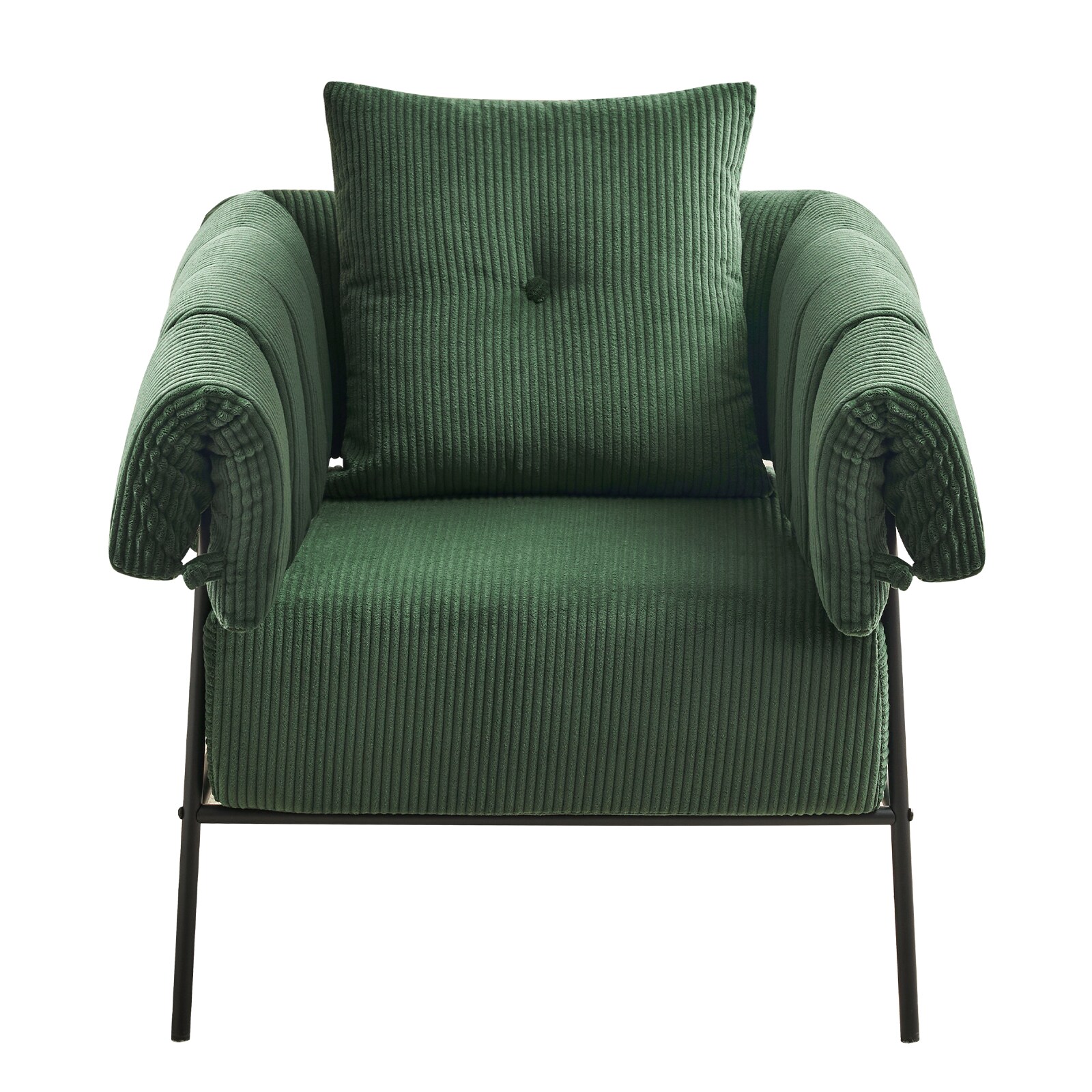 LUXEYARD Upholstered Comfy Reading Chair Modern Velvet Accent Chair ...