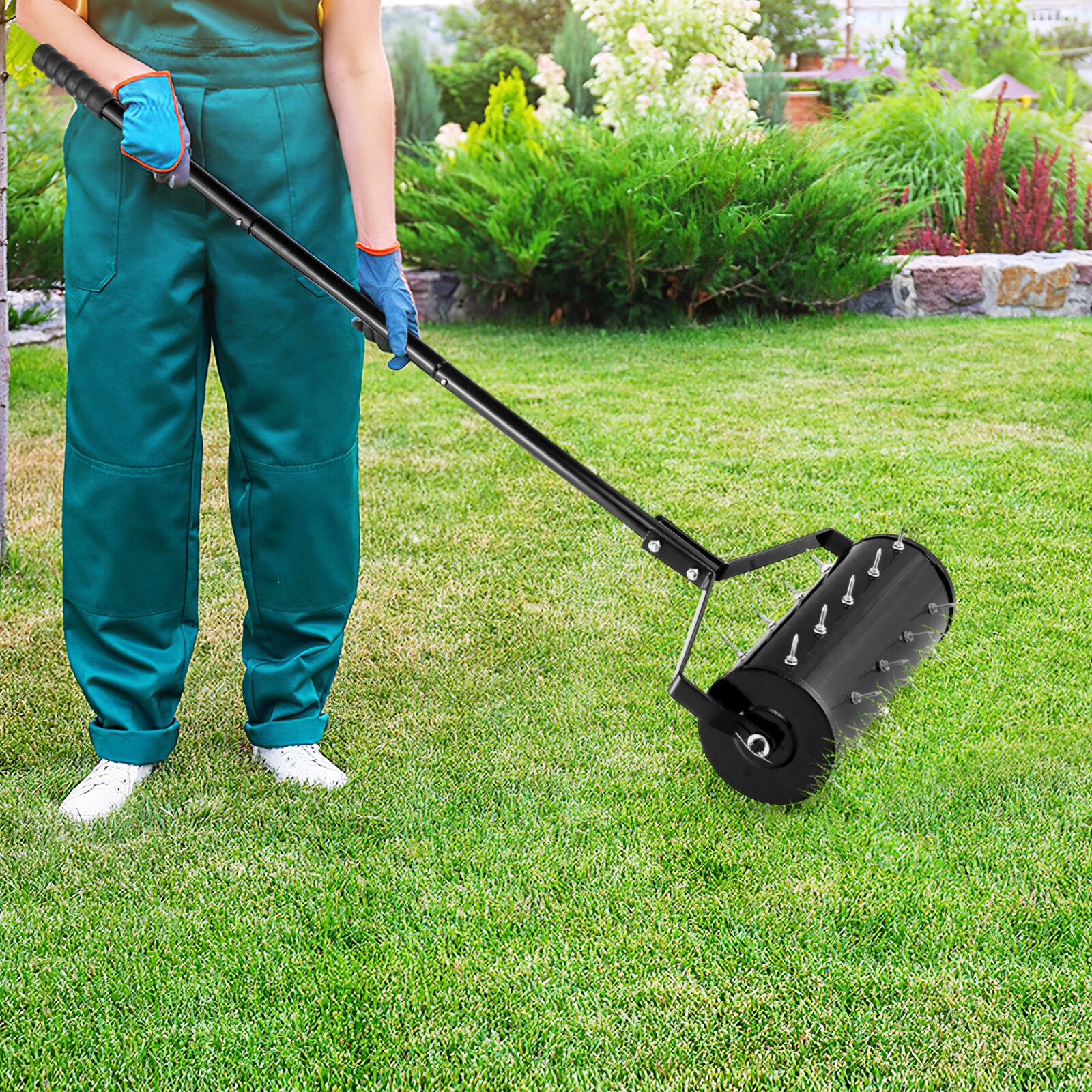 WELLFOR 18-Inches Spike Lawn Aerator in the Spike Lawn Aerators ...