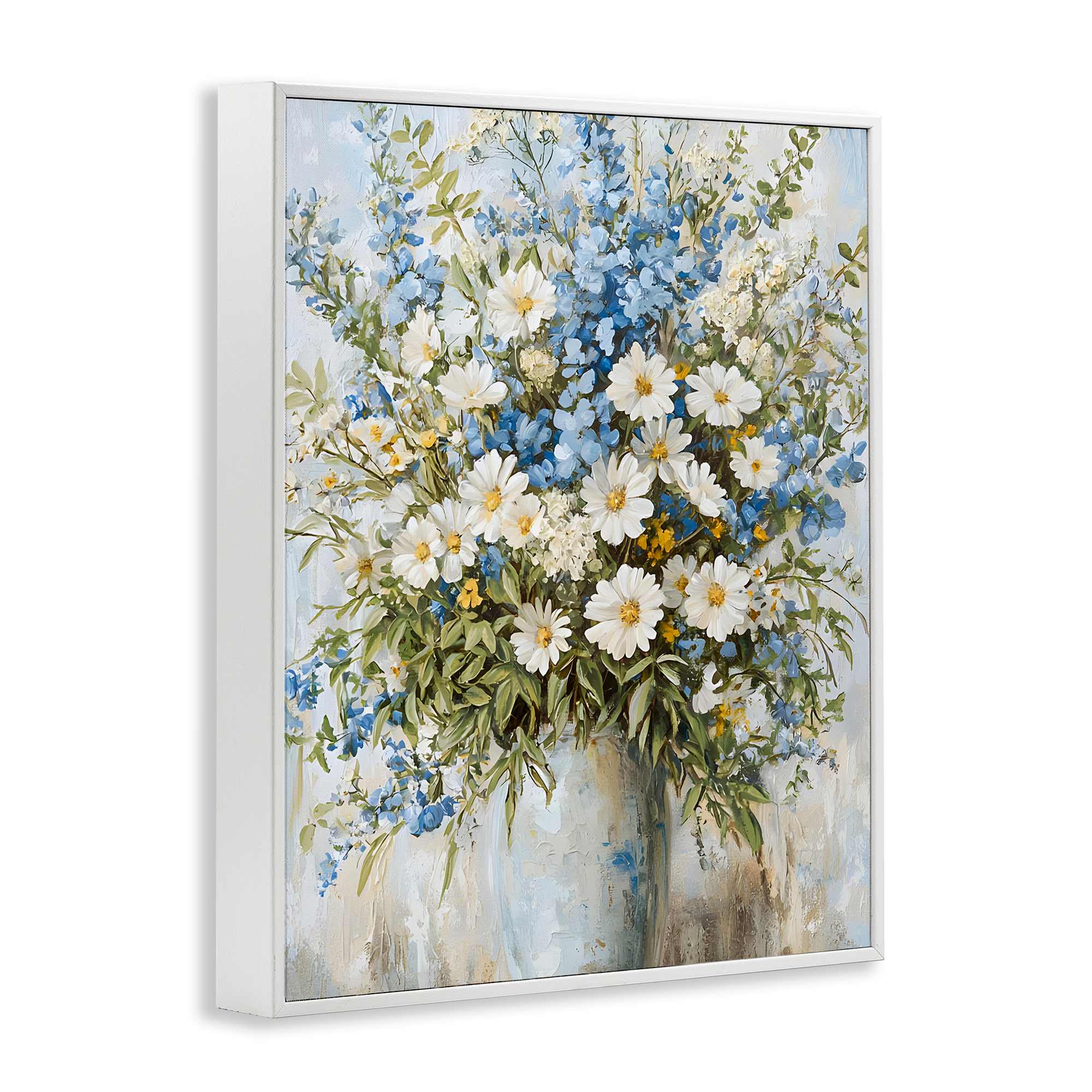 Stupell Industries Heritage Style Bouquet White Framed Giclee Art By ...