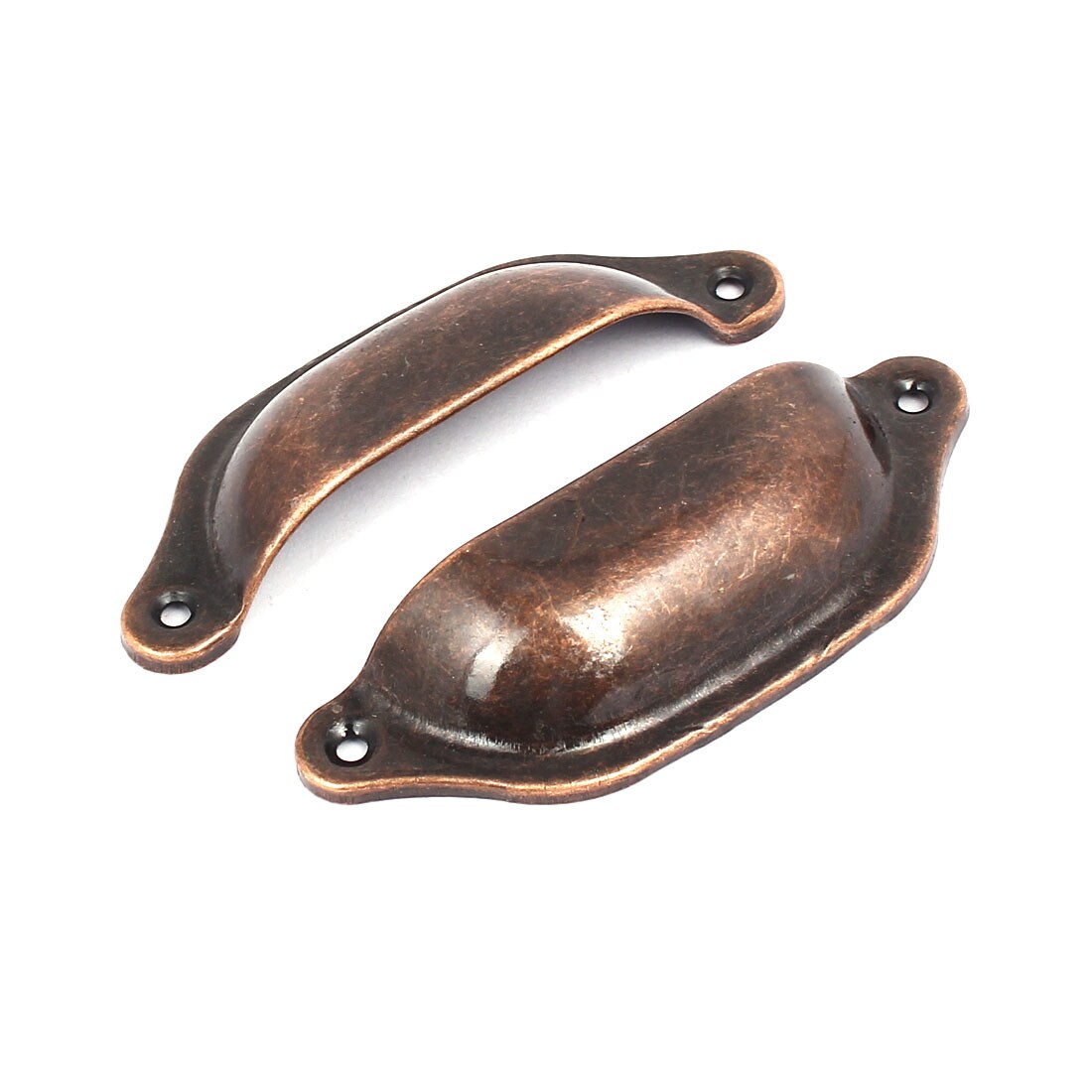 Unique Bargains Cabinet Drawer Door 98mm Length Shell Shape Knobs Pull ...