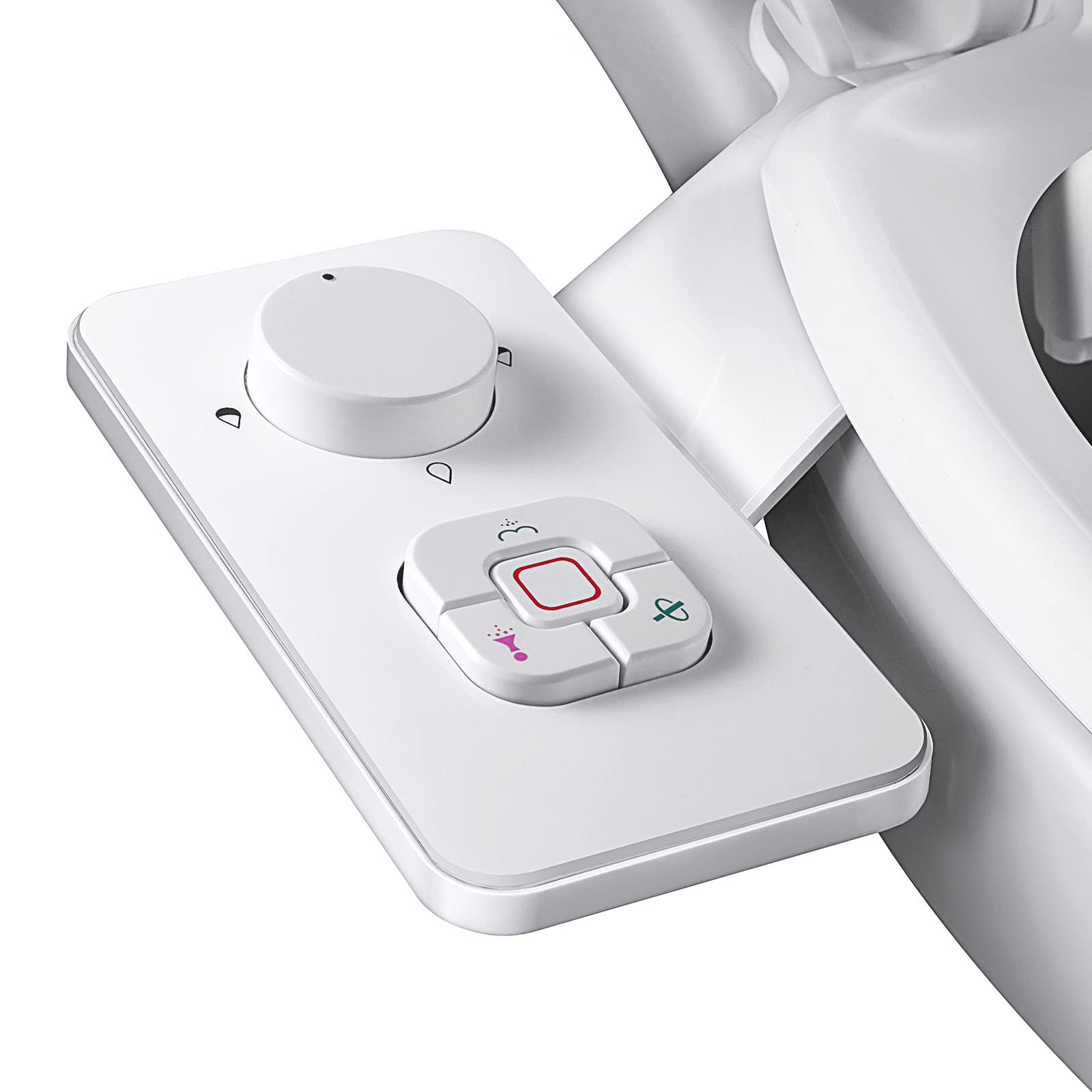 Wudkey White Non-Electric Bidet Attachment with Dual Self-Cleaning ...